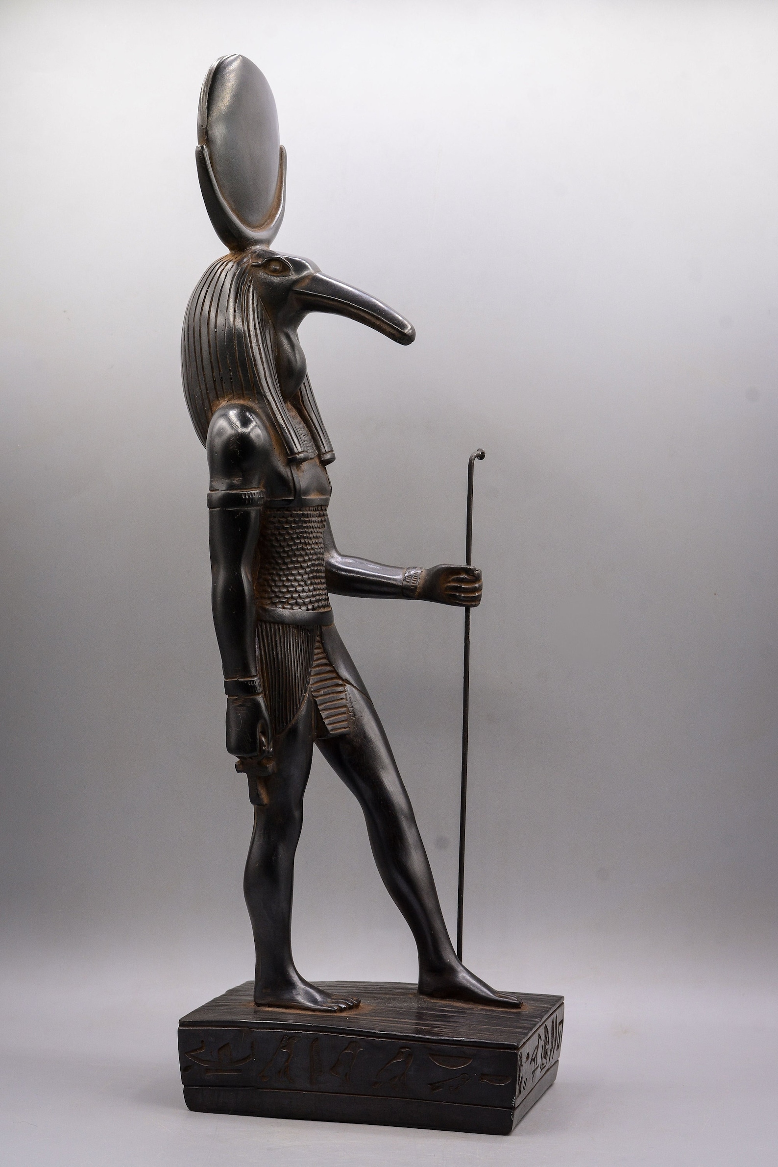 Statue Thoth God of the Moon and Wisdom Black Large Ancient Egyptian ...