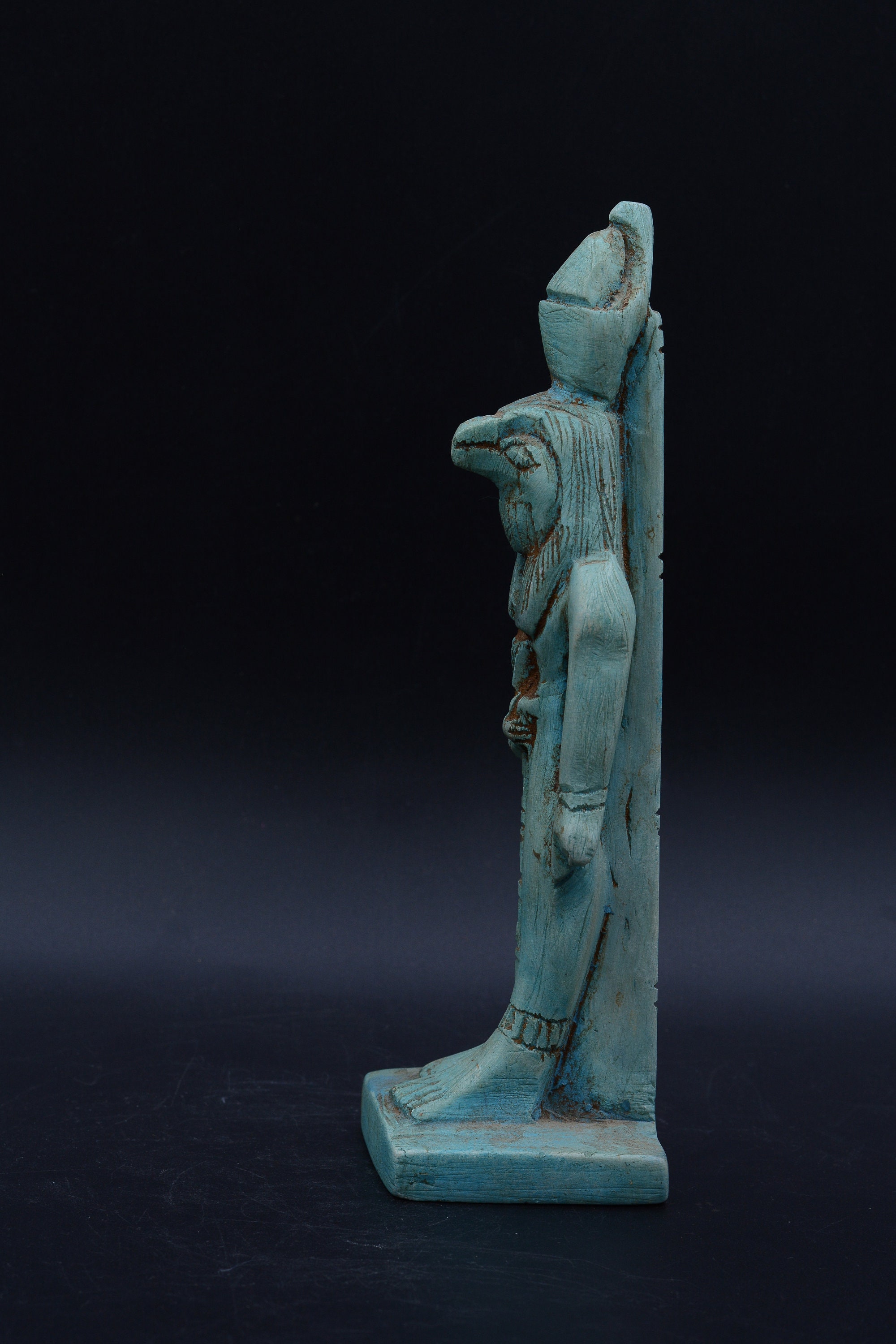 Unique Statue of Egyptian Falcon Bird God Horus Carved Stone - Etsy