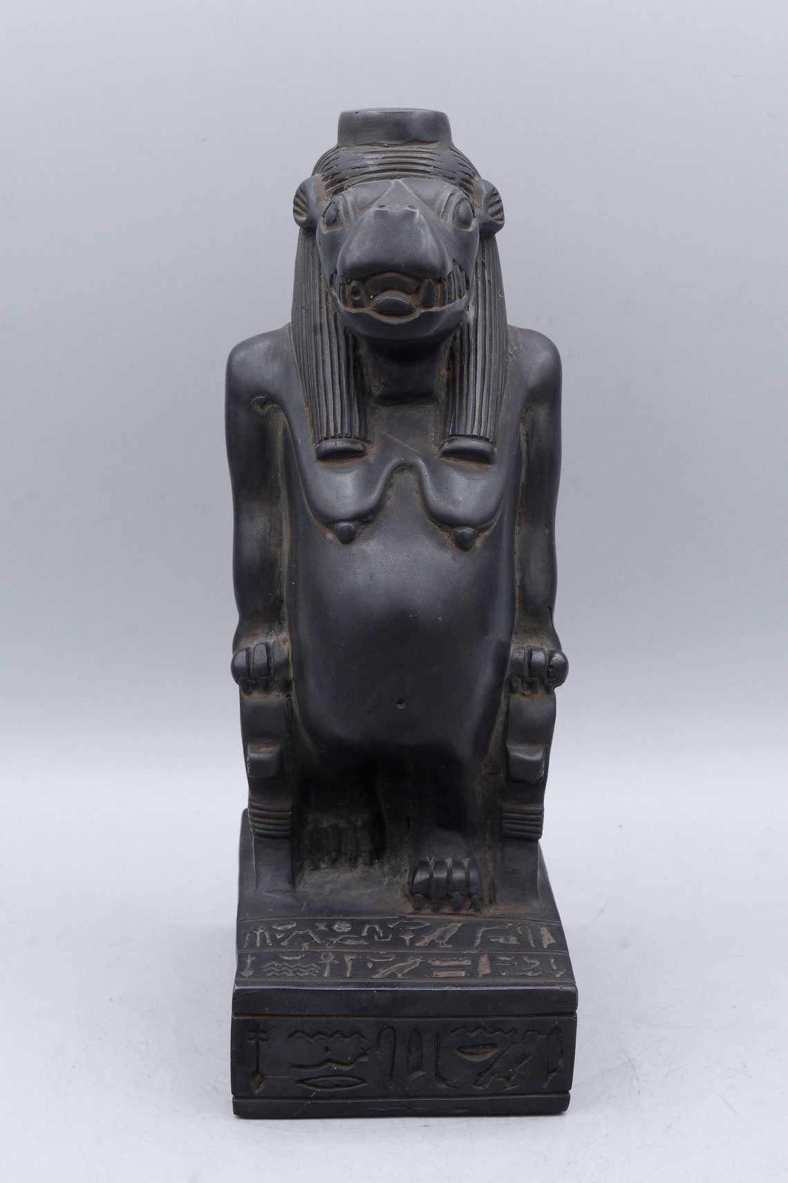 Statue of Taweret Hippos “goddess of Childbirth” Black Heavy 2 Size ...
