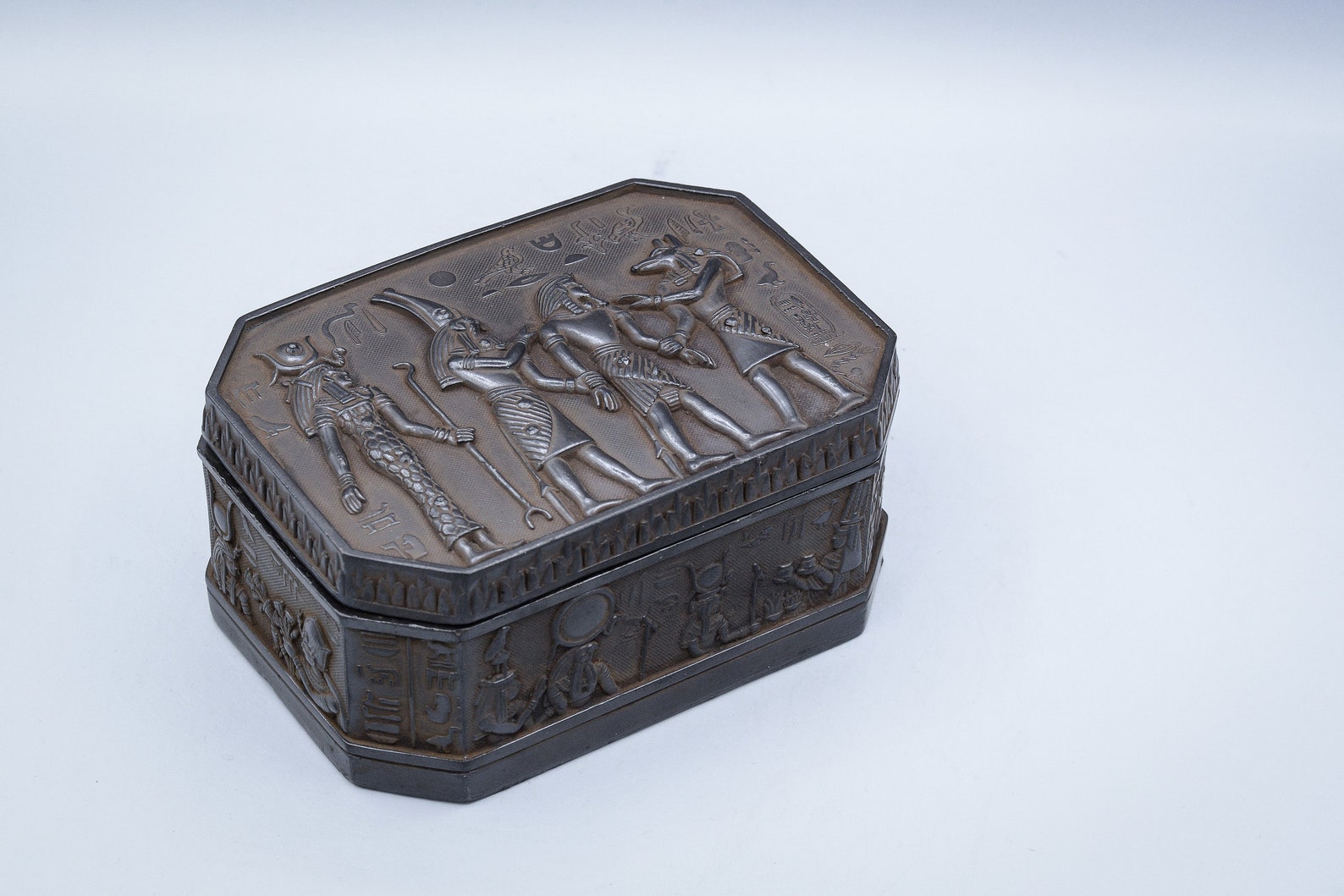 Egyptian art Box decorative Pharaonic black made in egypt | Etsy