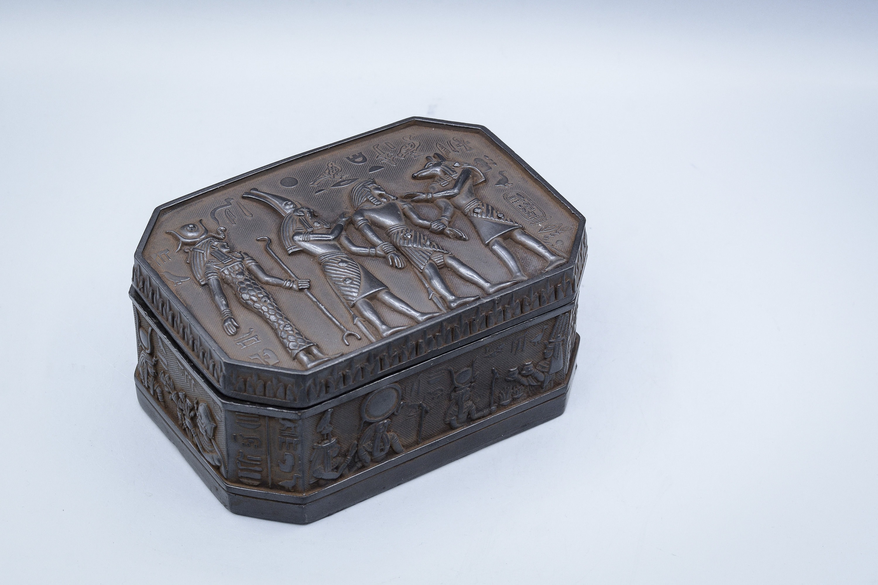 Egyptian art Box decorative Pharaonic black made in egypt | Etsy