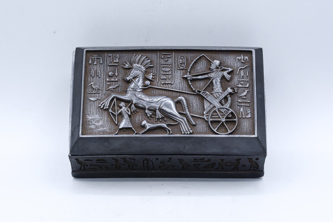 Egyptian Box Decorative Pharaoh Art Stone Made in Egypt - Etsy