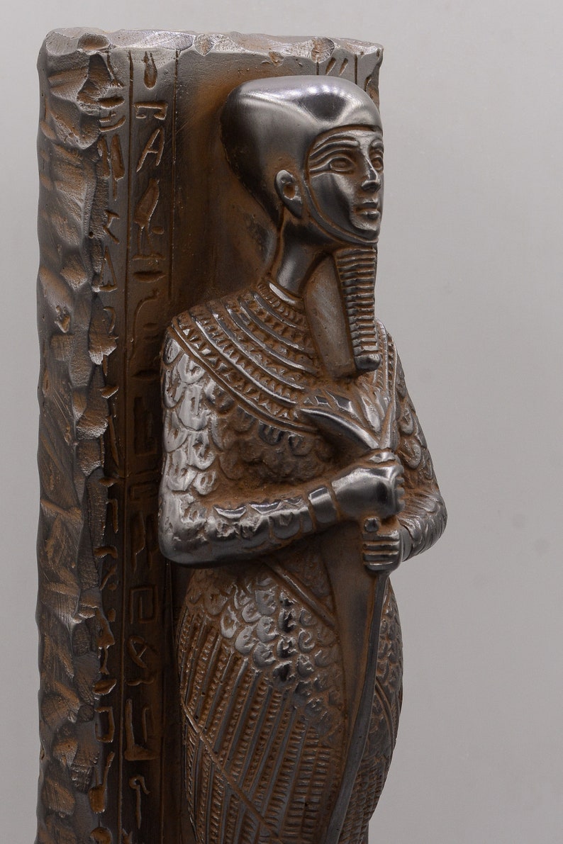Statue of Ptah Stela Relief God Craftsmen Unique Heavy Black - Etsy