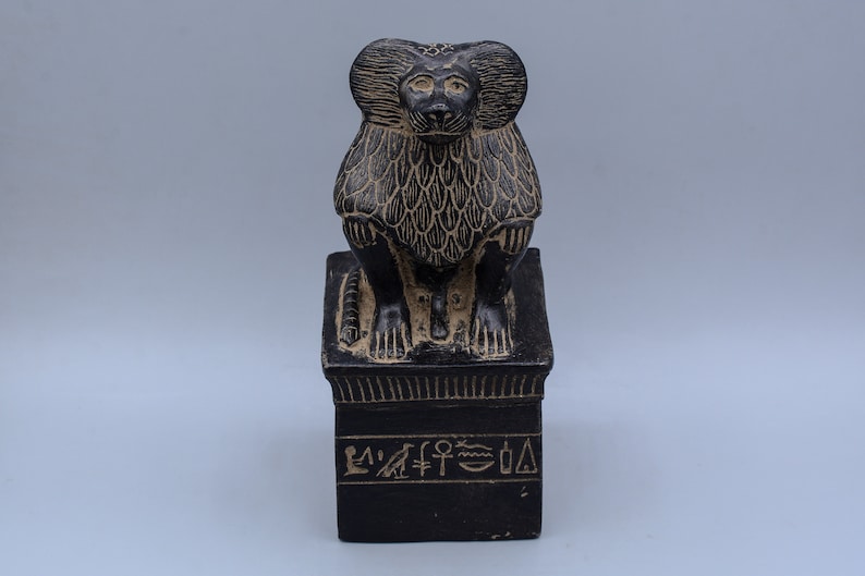 Statue of Thoth Baboon Seated Monkey (moon God Thoth) and Wisdom ...