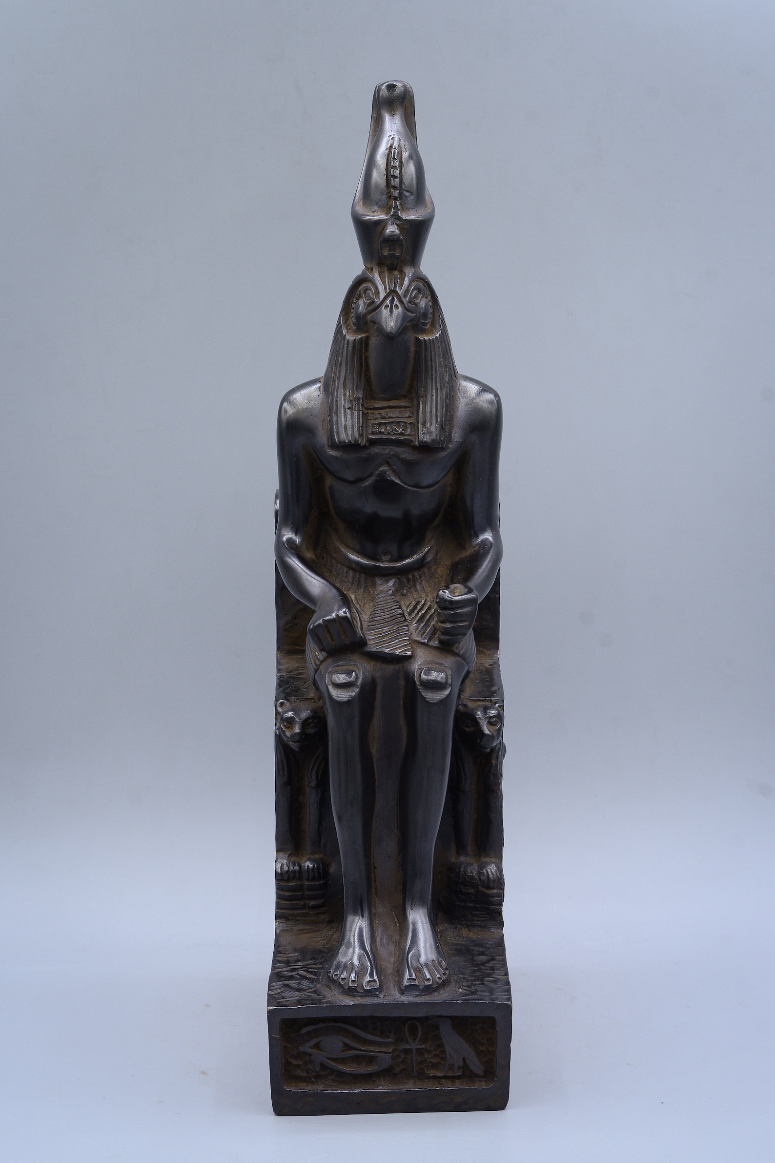 Egyptian God Horus Seated Statue Heavy Made in Egypt - Etsy