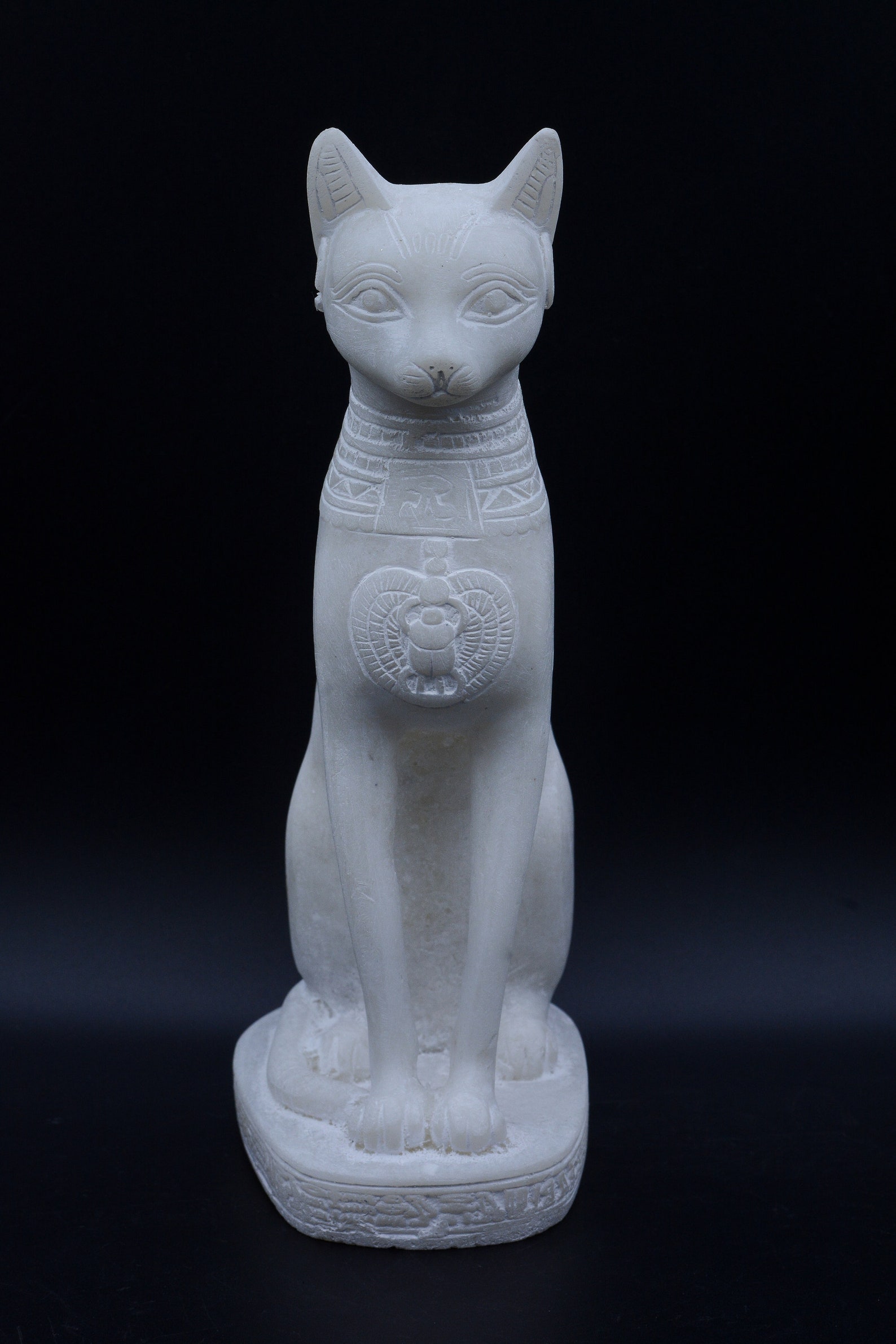 Unique Statue of Egyptian Goddess Cat Bastet Sculpture With Scarab ...