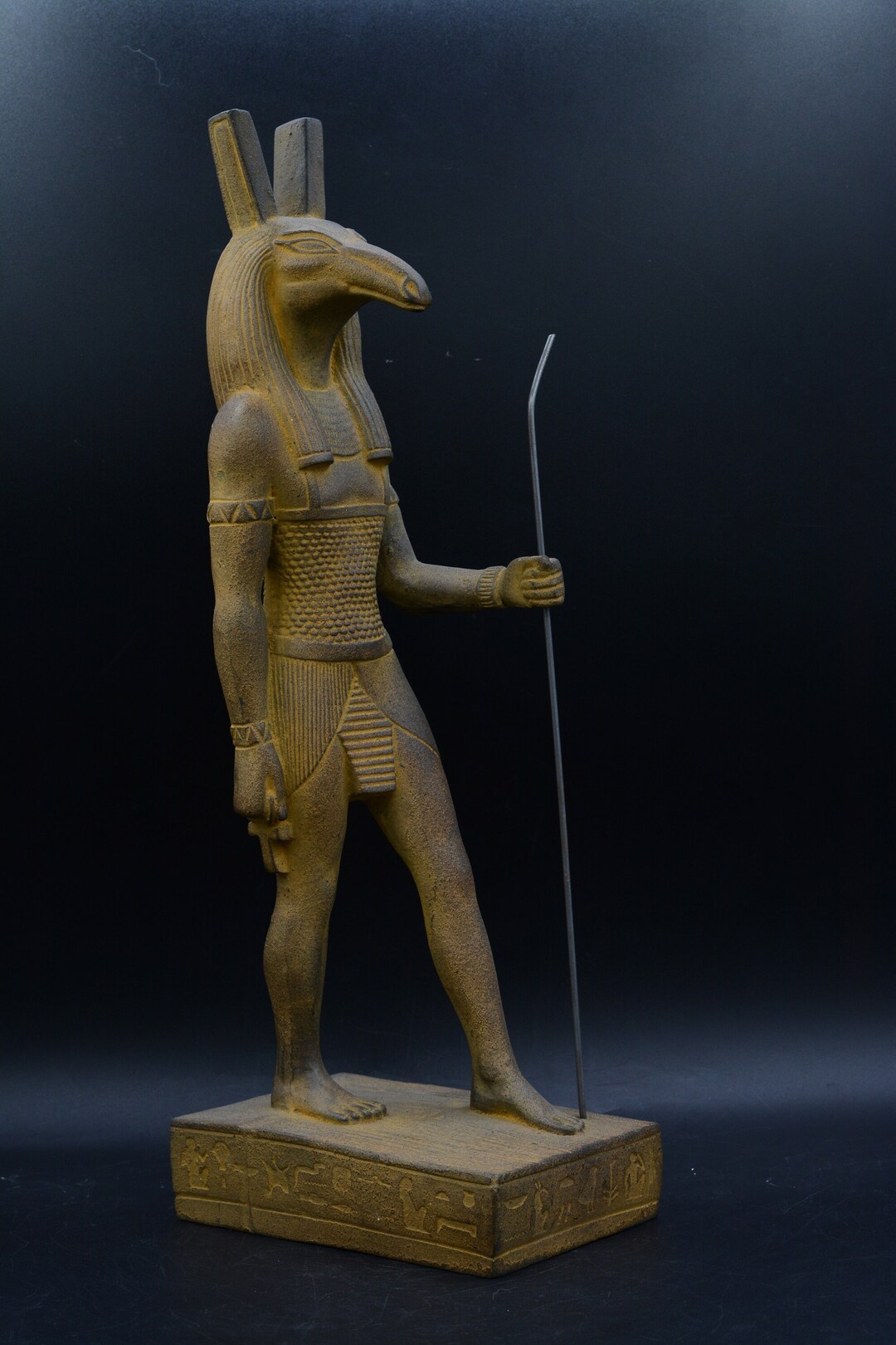 Seth God Statue: Large Black Egyptian Decor, Made in Egypt - Etsy