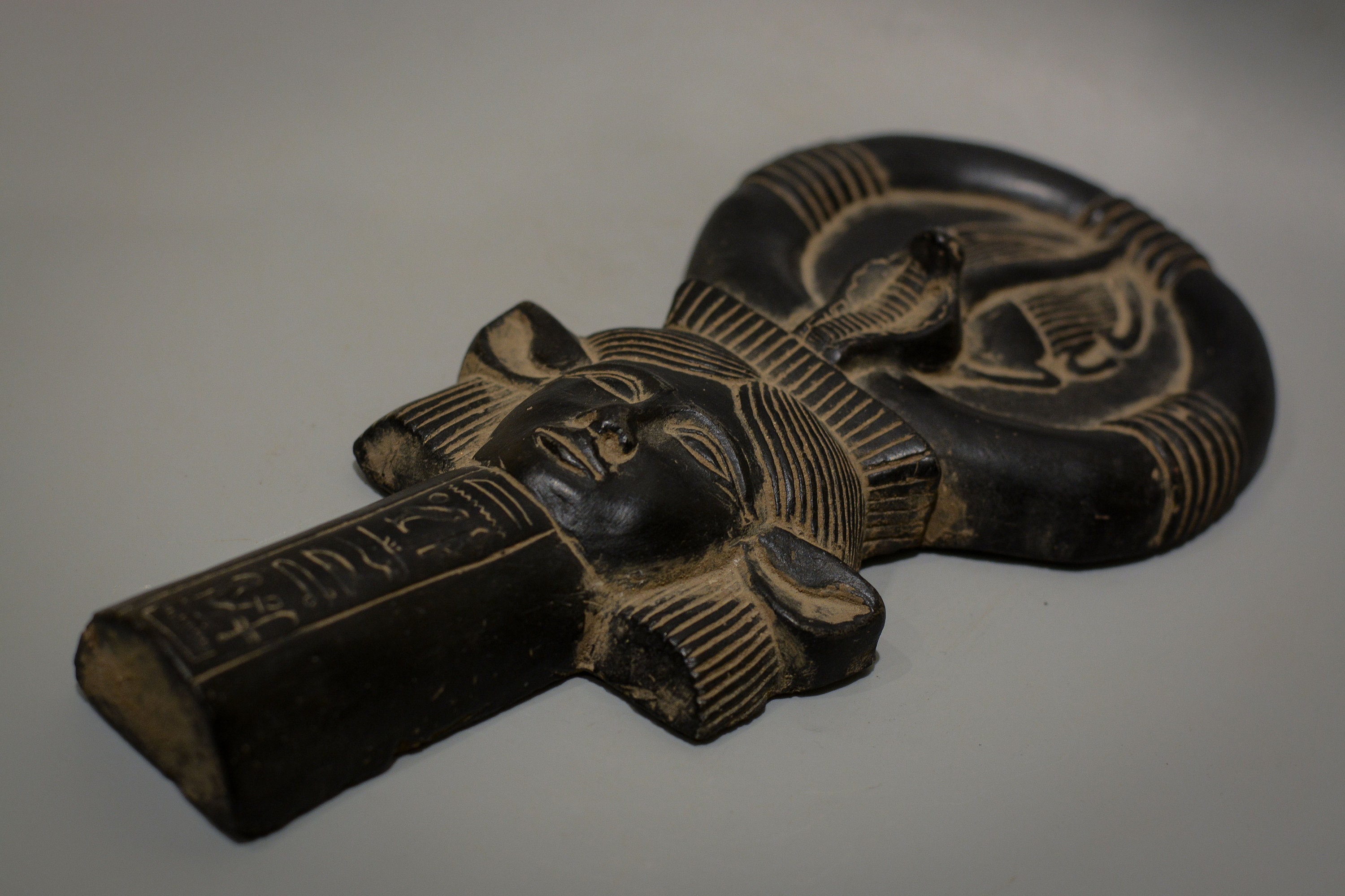 Ankh the Goddess Hathor Cow's Ear Key of Life With Scarab - Etsy