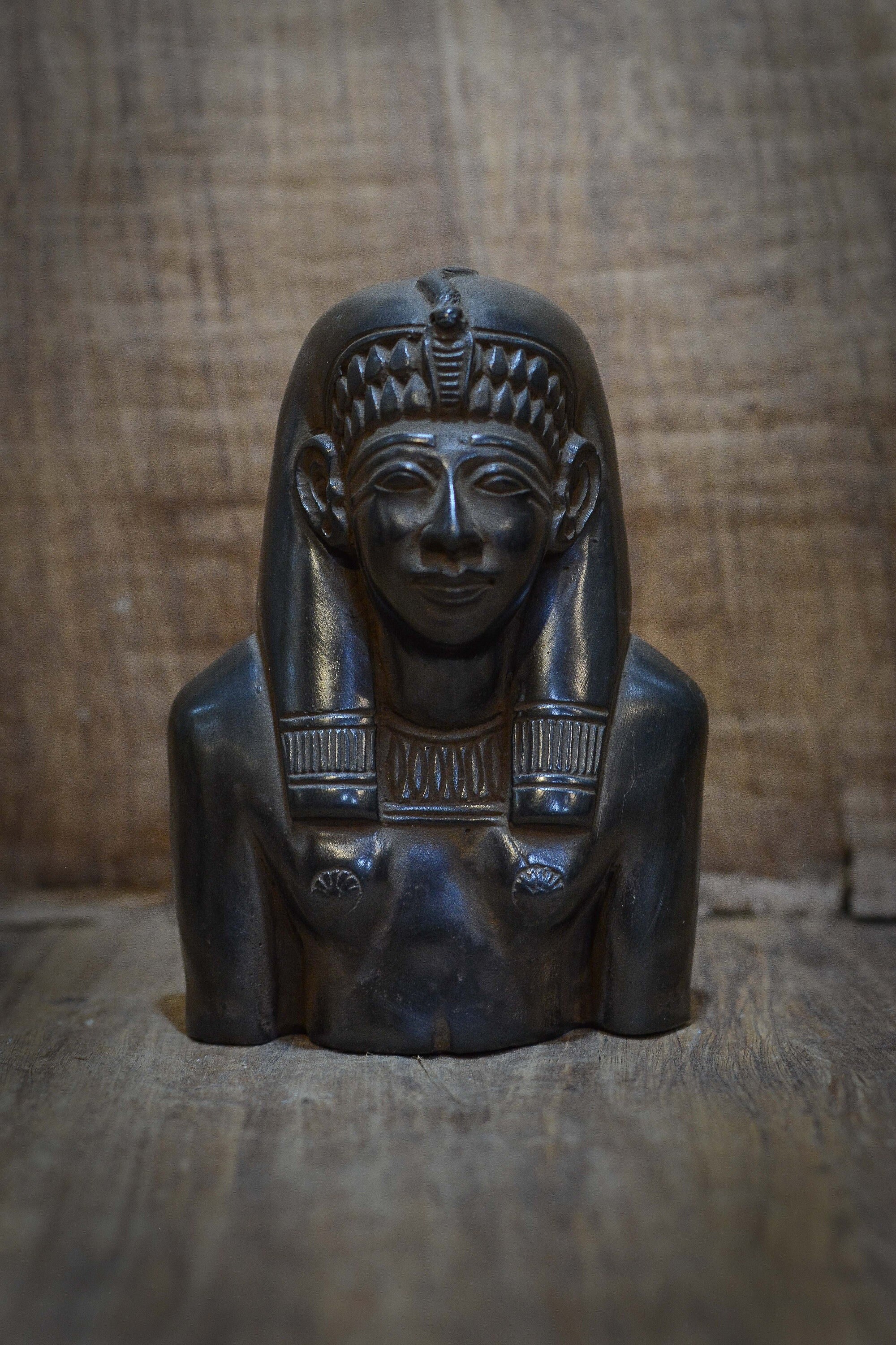 Egyptian Statue of Queen Tiye Bust Black Egyptian Art Made in - Etsy