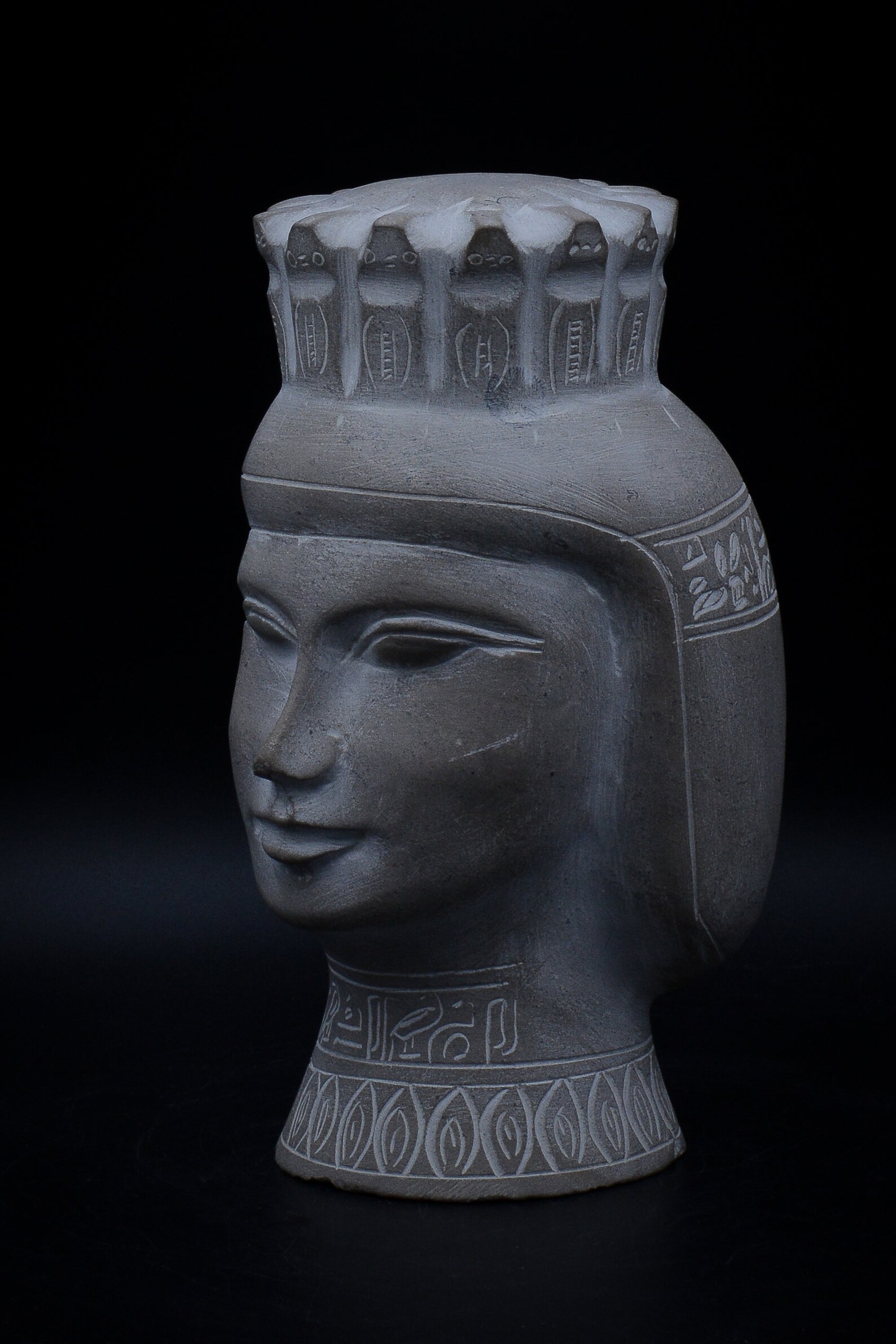 Unique Egyptian Queen Nefertari Vintage Statue Carved Heavy Stone Made ...