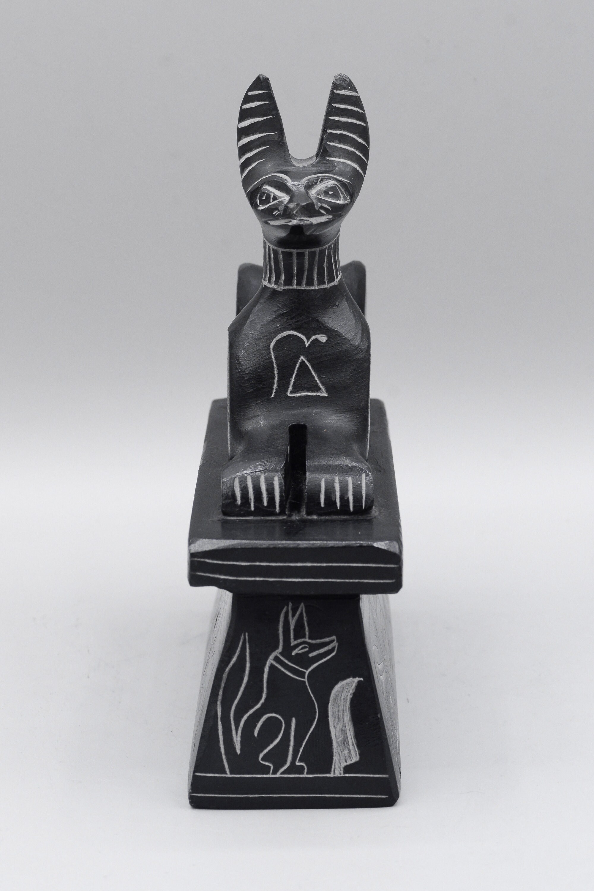 Unique Egyptian God Anubis Statue Vintage Carved Stone Made in | Etsy