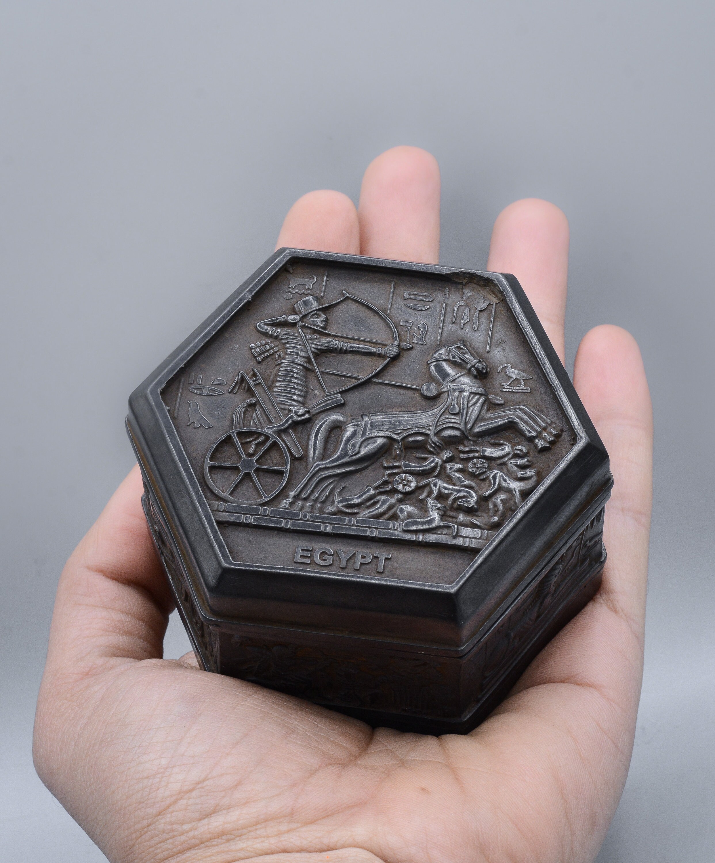 Egyptian Box Decorative Art HIEROGLYPHICS Ornament Pharaonic | Etsy