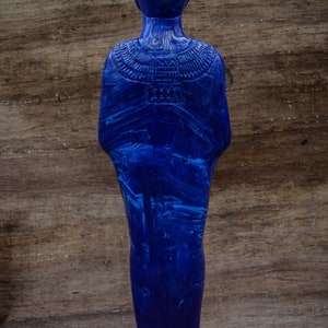 Statue of Egyptian God Ptah Blue Handcrafted Heavy Statue Made in Egypt ...