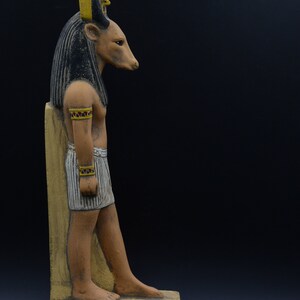 Unique Egyptian Art Heavy Statue of the Warrior God Montu, Lord of ...