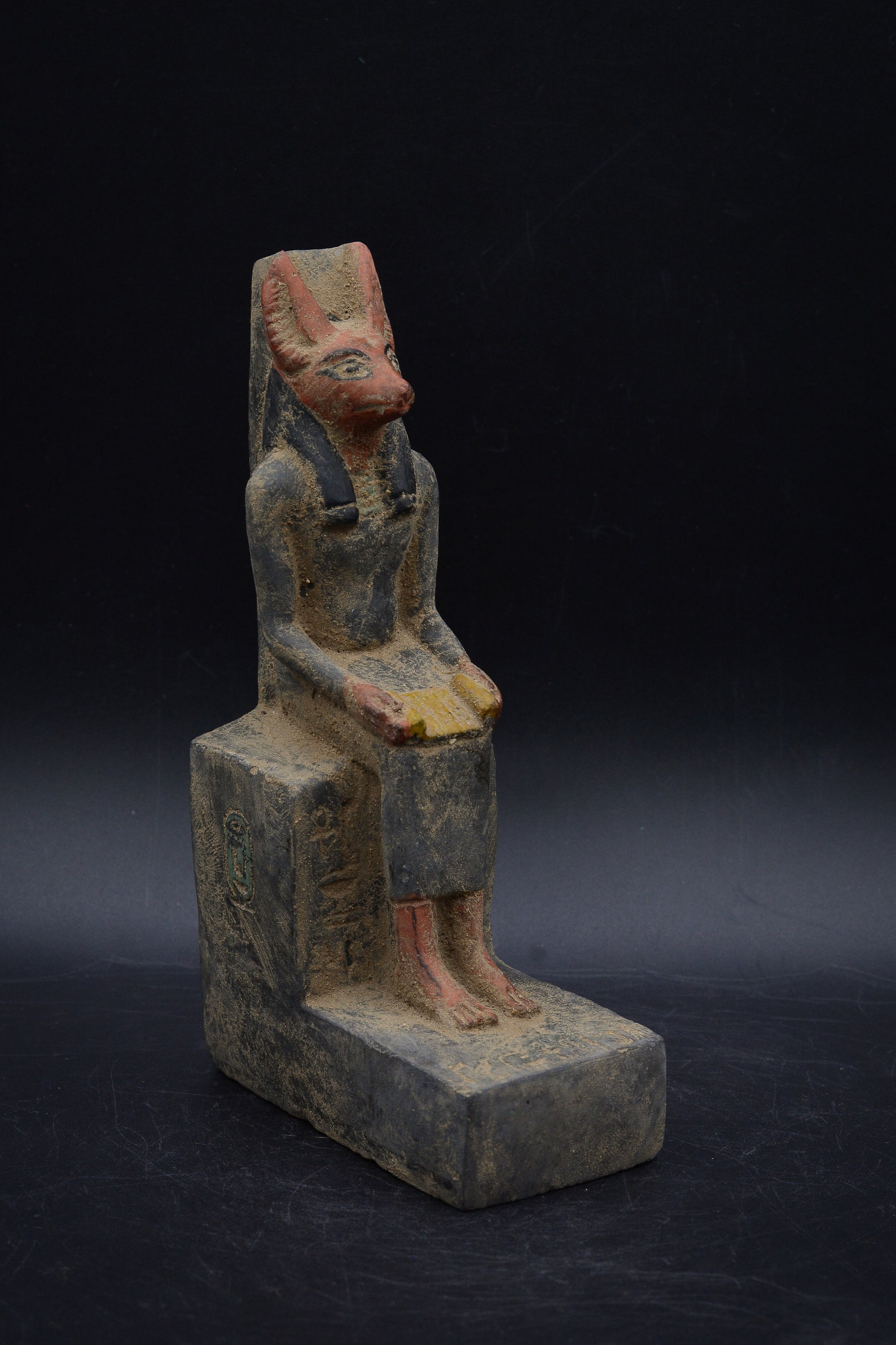 Statue of Egyptian God anubis Seated 2 style stone made in | Etsy