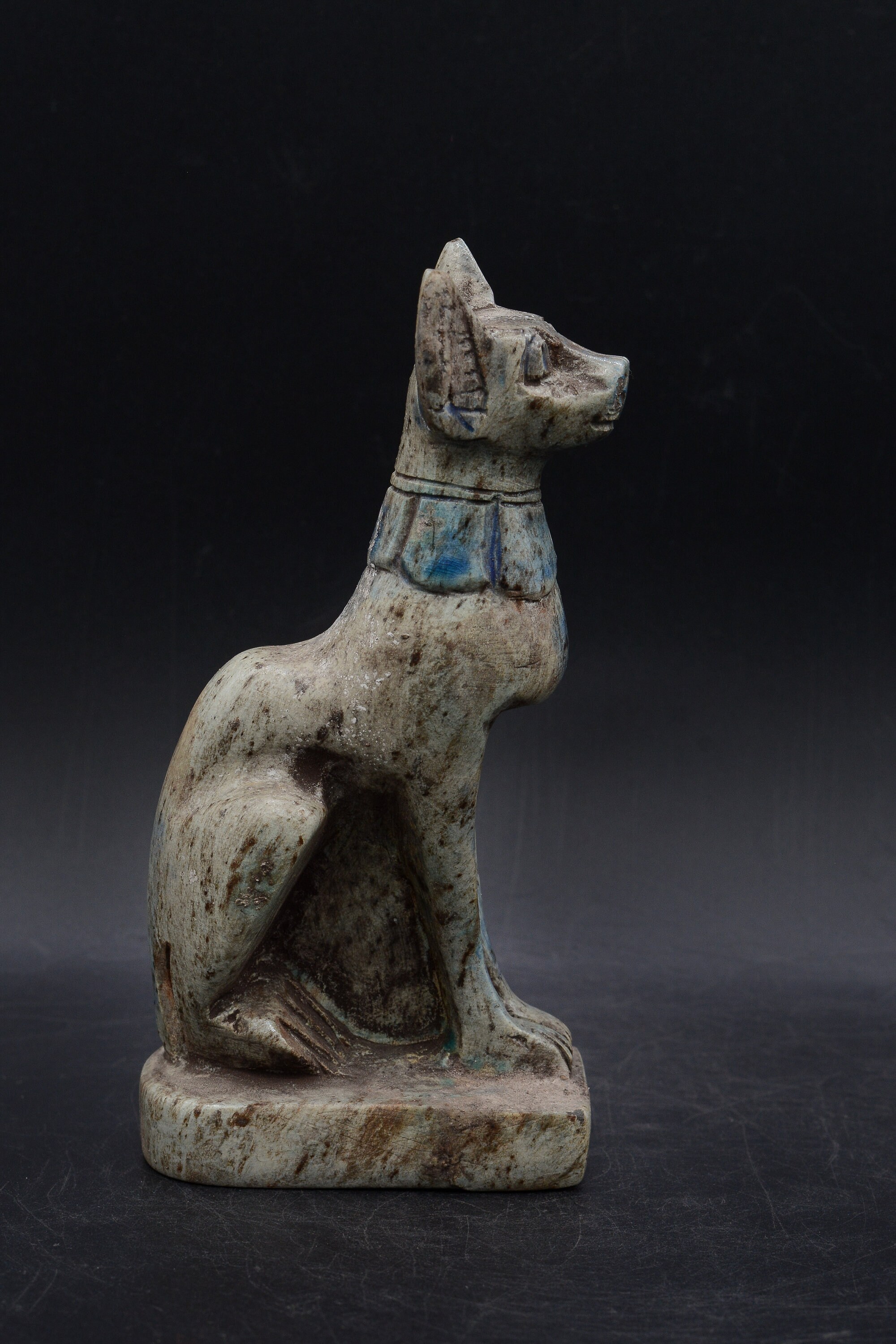 Vintage Statue God Anubis Jackal Figurine Sculpture Carved - Etsy