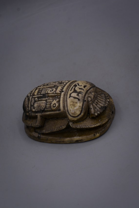 Ancient Egyptian Scarab Beetle Carved