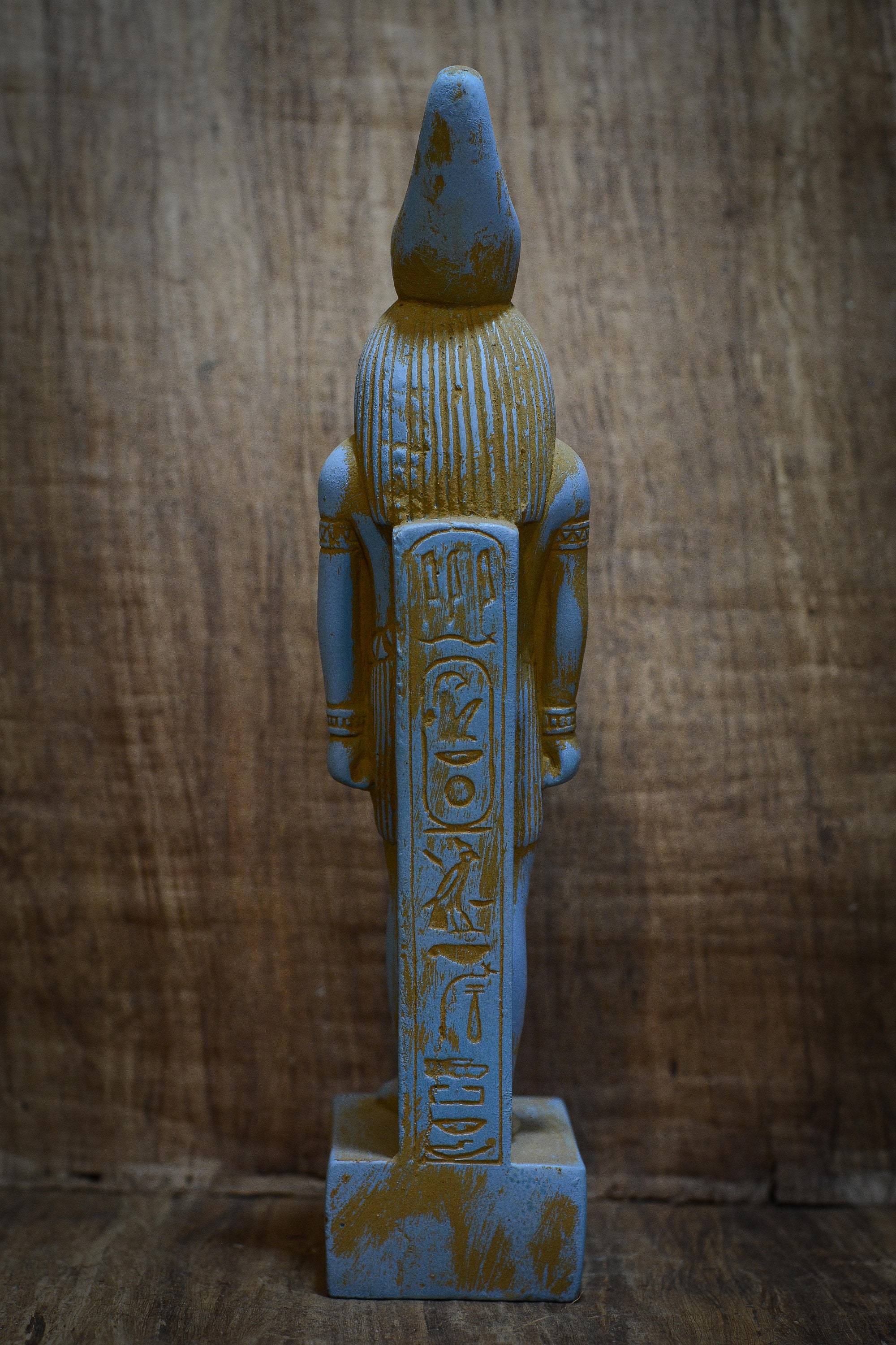 Estatua egipcia Horus Dios del Cielo Escultura grande azul - Etsy México