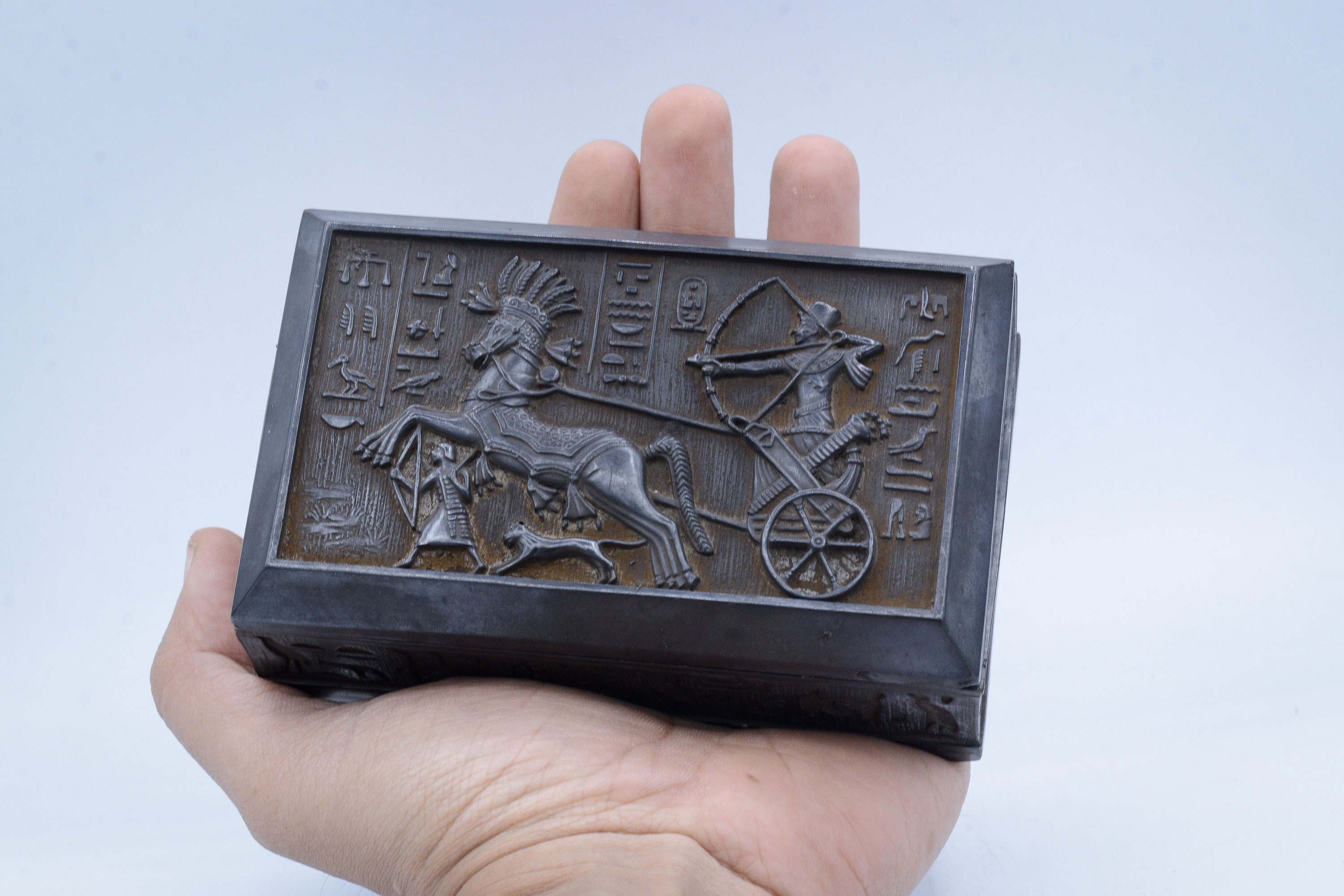 Egyptian Box Decorative Pharaoh Art Stone Made in Egypt - Etsy