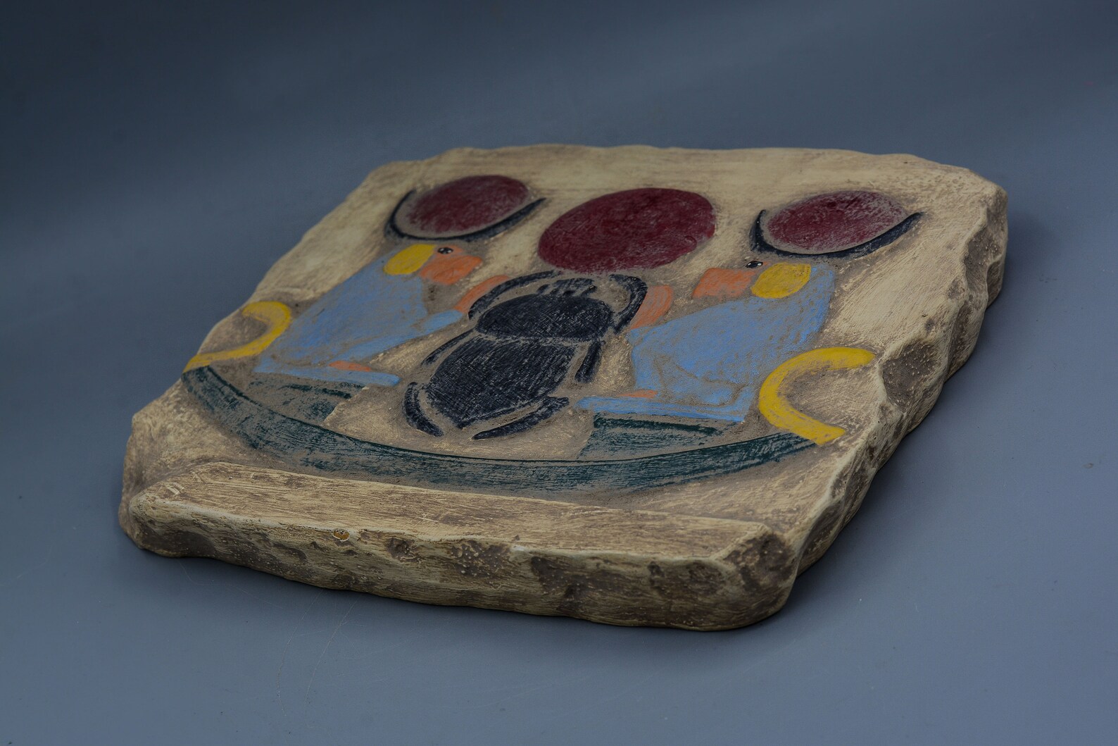 Relief Panel Two Baboons Offering the Wedjat Eye to the Sun - Etsy