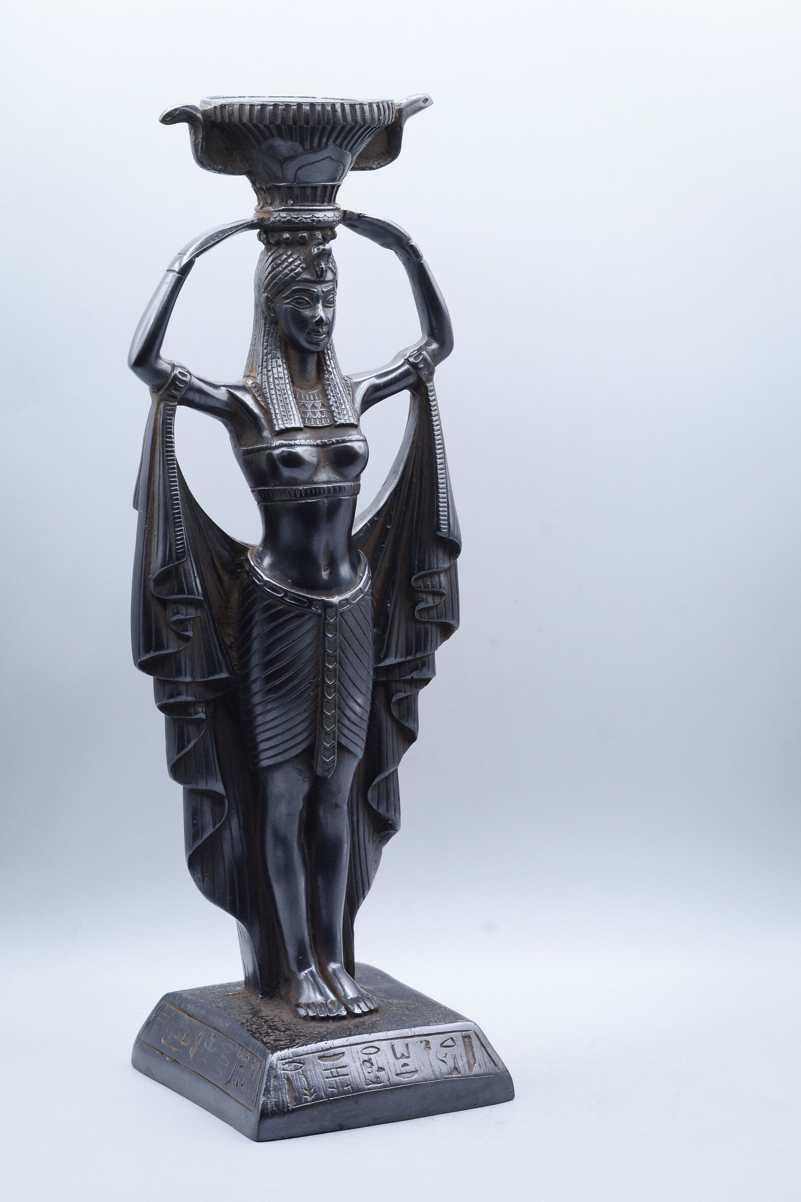 Cleopatra's Egyptian Nubian Maiden Servants Large With Chalice Statue 2 ...