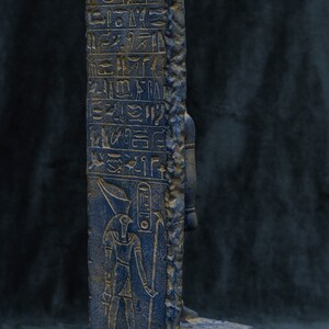 Unique Isis Statue Goddess of Healing and Magic Large Relief Heavy Blue ...