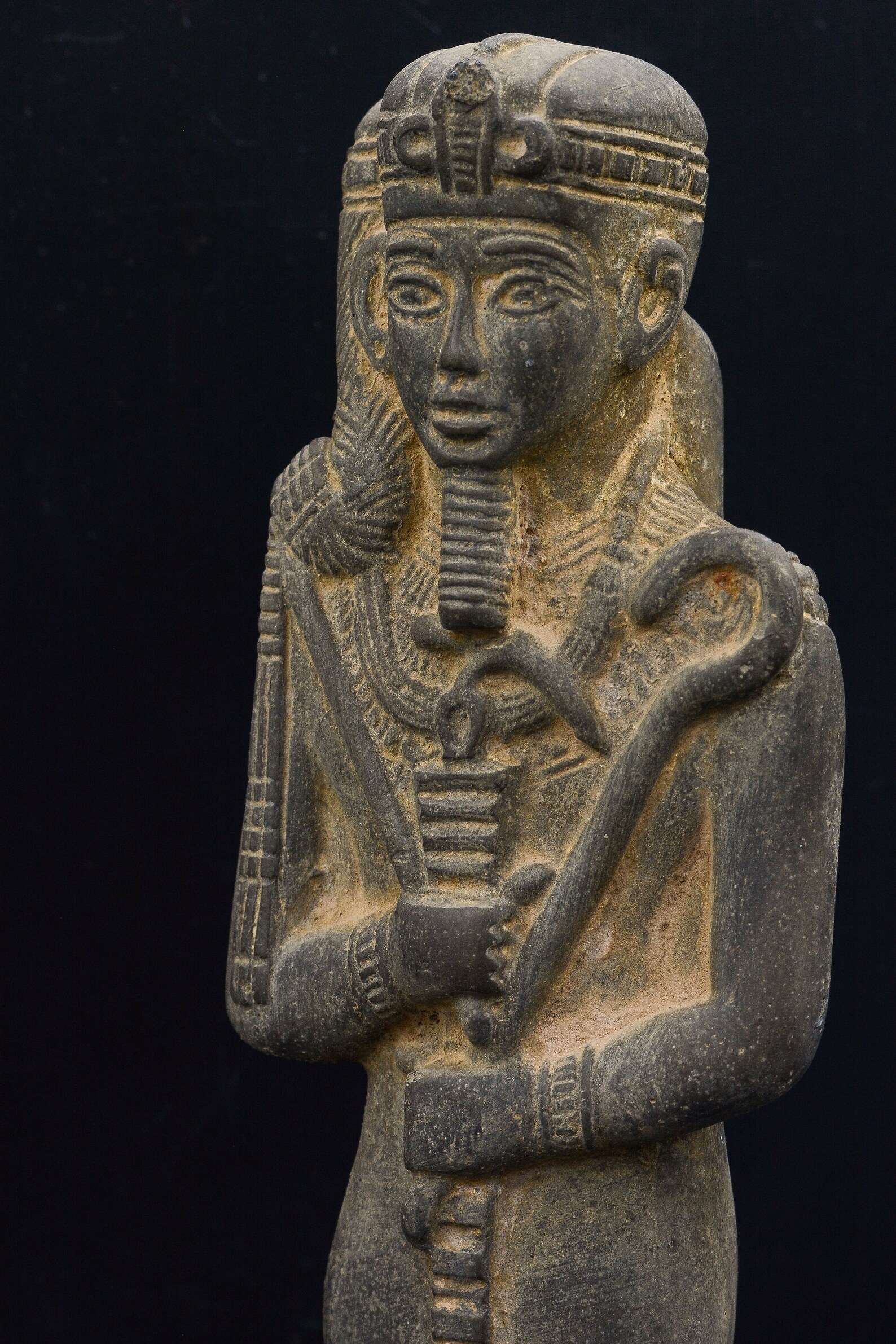 Unique Egyptian Statue of Moon God Khonsu Stone 2 Style Made | Etsy