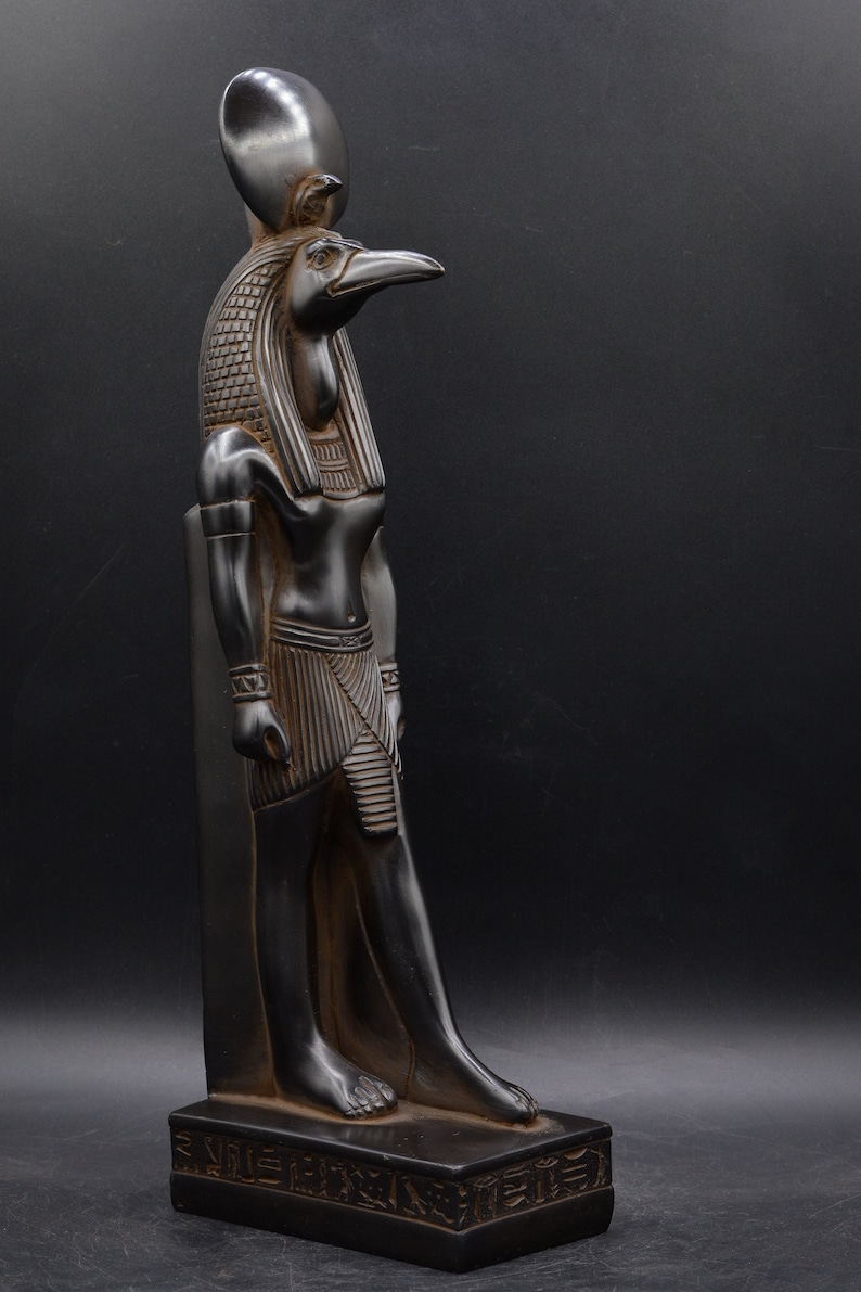 Statue Thoth God of Knowledge Black Large Ancient Egyptian Art - Etsy