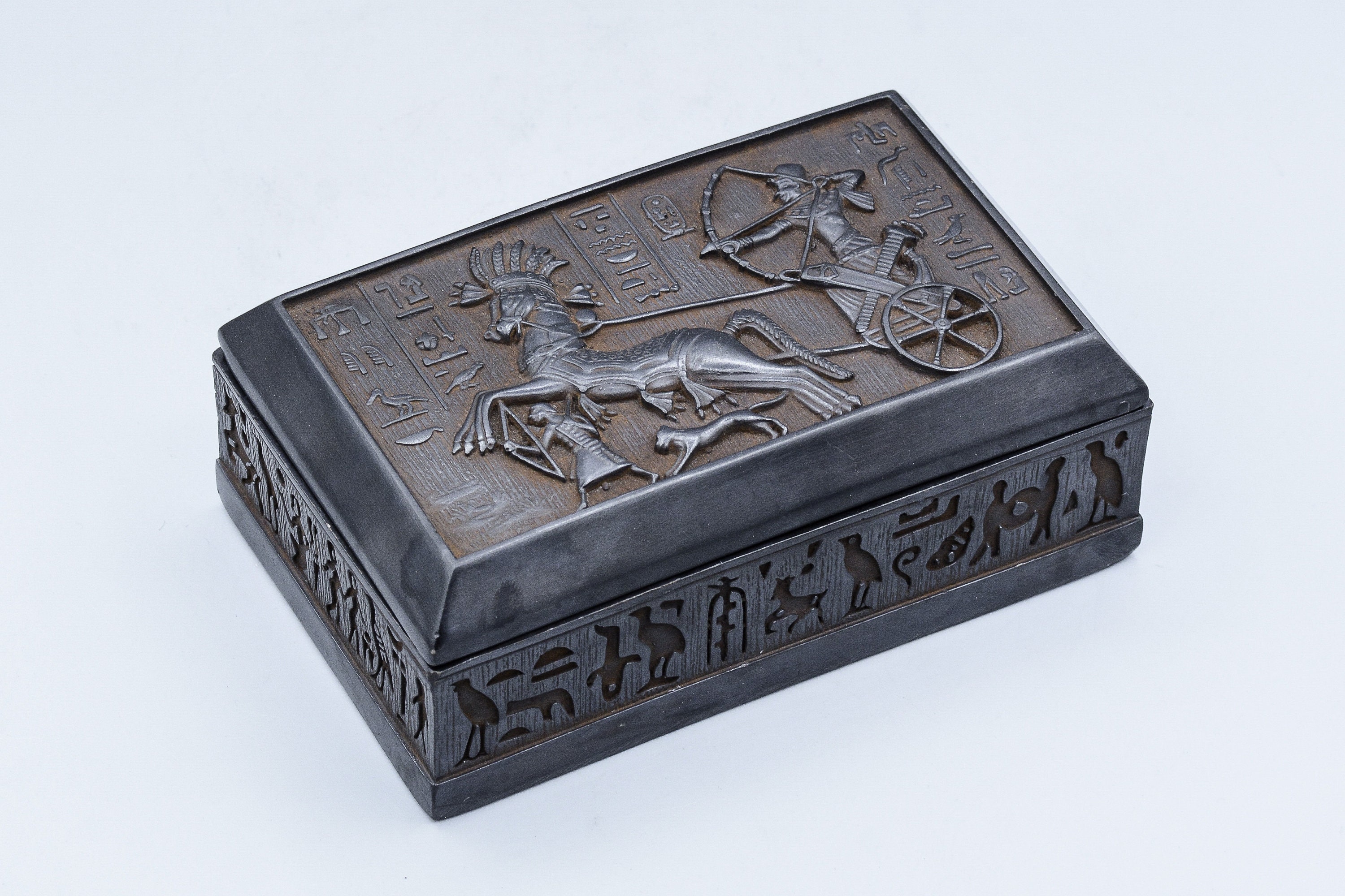 Egyptian Box Decorative Pharaoh Art Stone Made in Egypt - Etsy