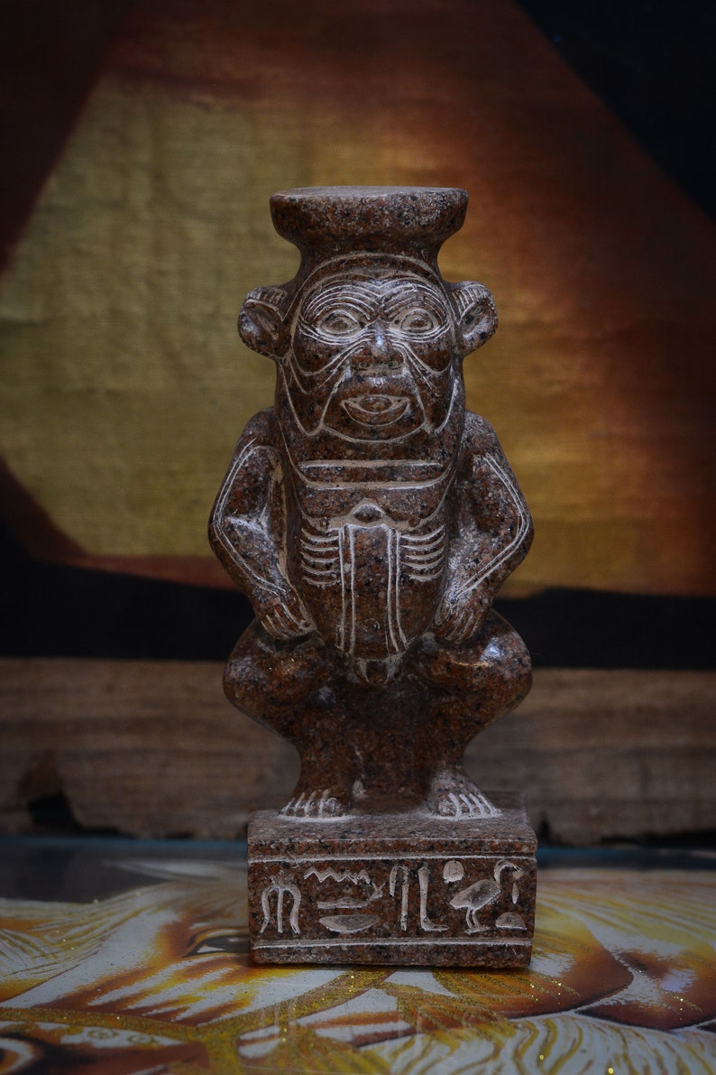 Egyptian Statue Bes God of Entertainment Sculpture Granite - Etsy