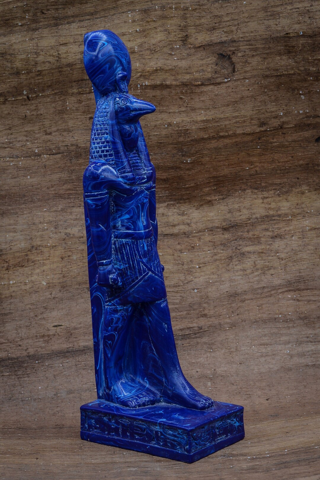 Statue Thoth God of the Moon and Wisdom Blue Statue Ancient Egyptian ...