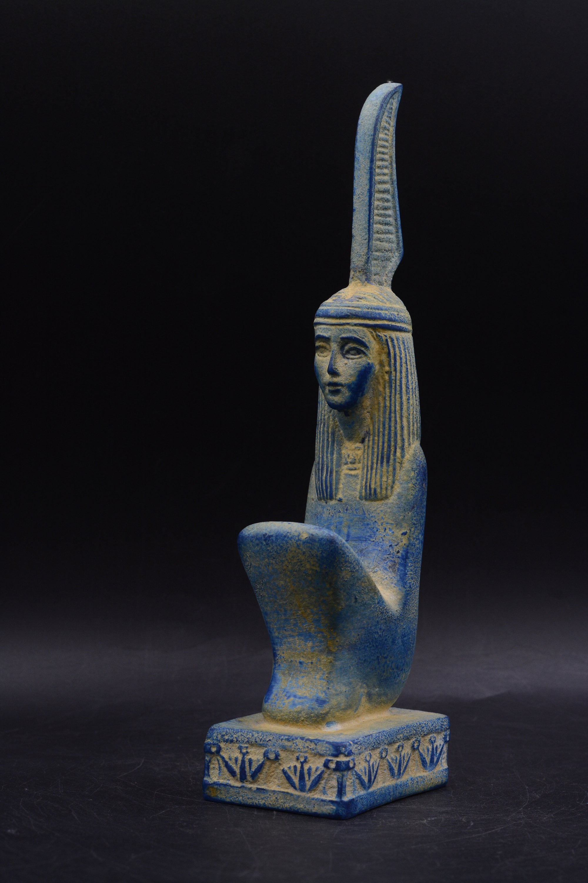Statue Maat Goddess of Balance and Truth Blue Figurine Handmade ...