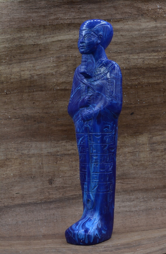 Statue of Egyptian God Ptah Blue Handcrafted Heavy Statue Made - Etsy