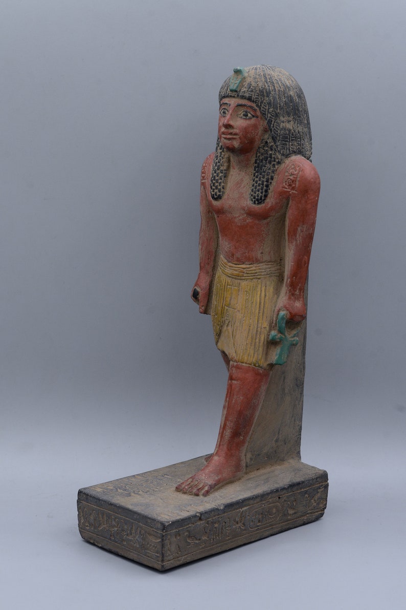 Estatua única del arte egipcio faraón Seti II piedra pesada | Etsy