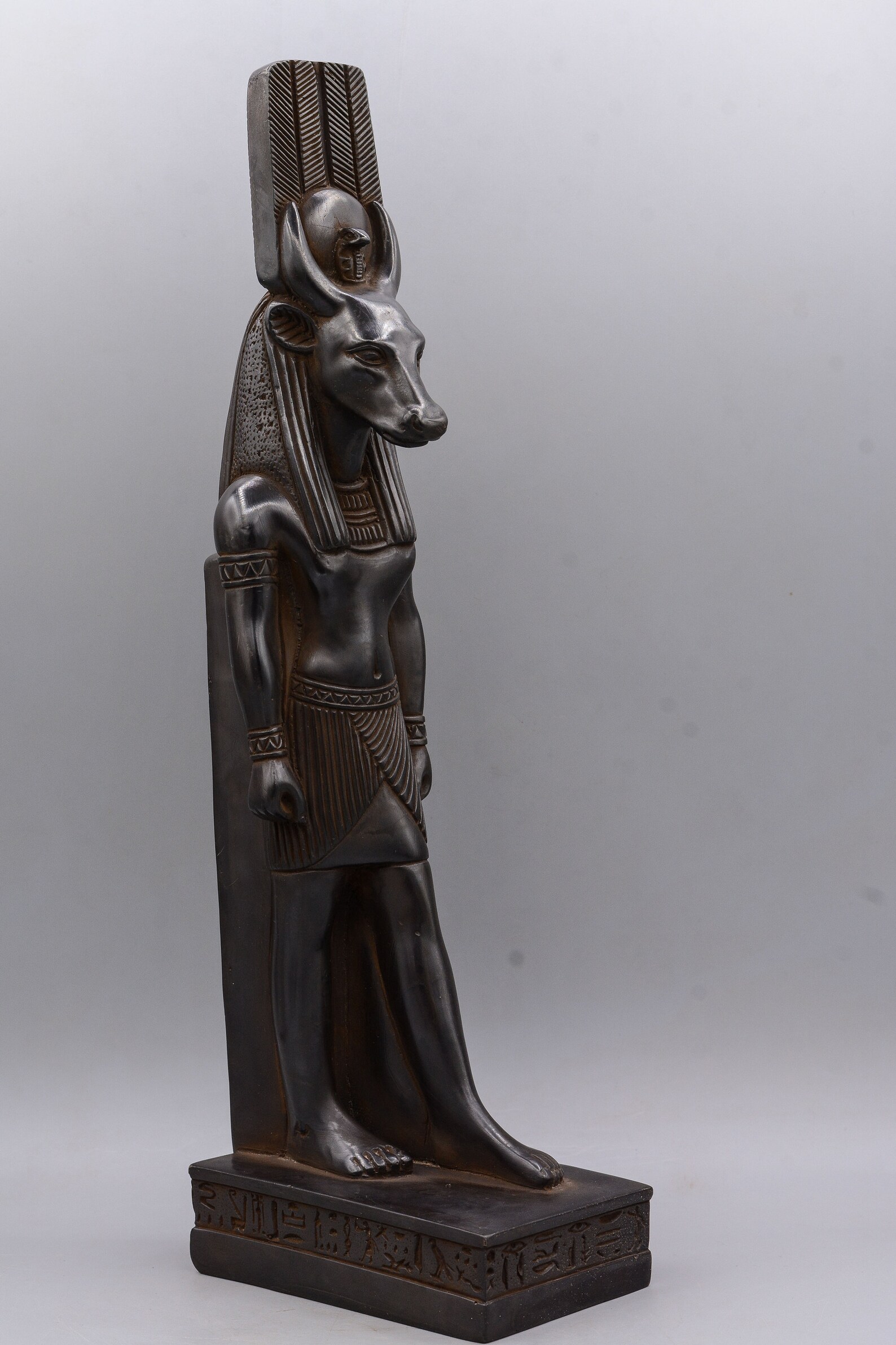 Statue Montu God of War Lord of Medamud, Depicted With a Bull’s Head ...