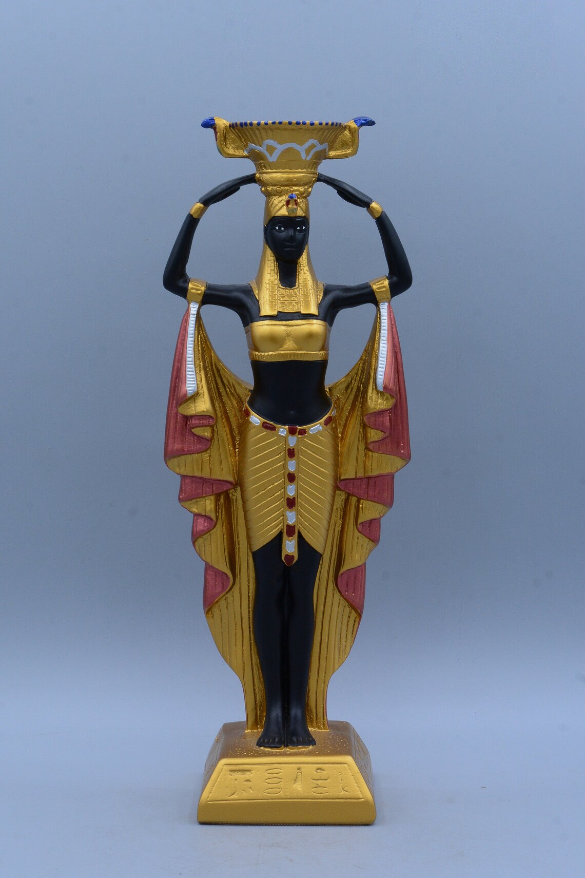 Statue of Cleopatra's Egyptian Nubian Maiden Servants With Chalice 2 ...