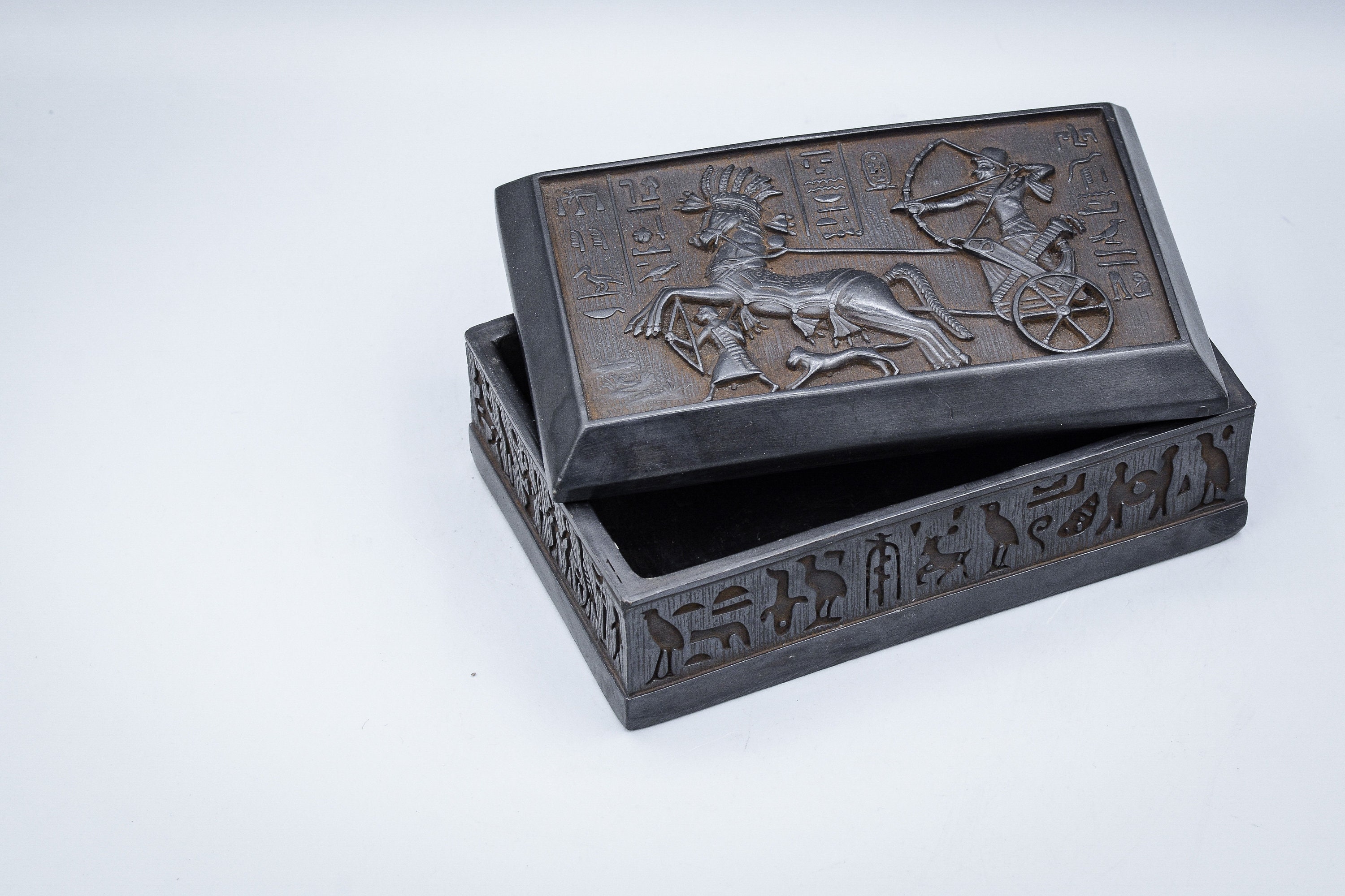 Egyptian Box Decorative Pharaoh Art Stone Made in Egypt - Etsy