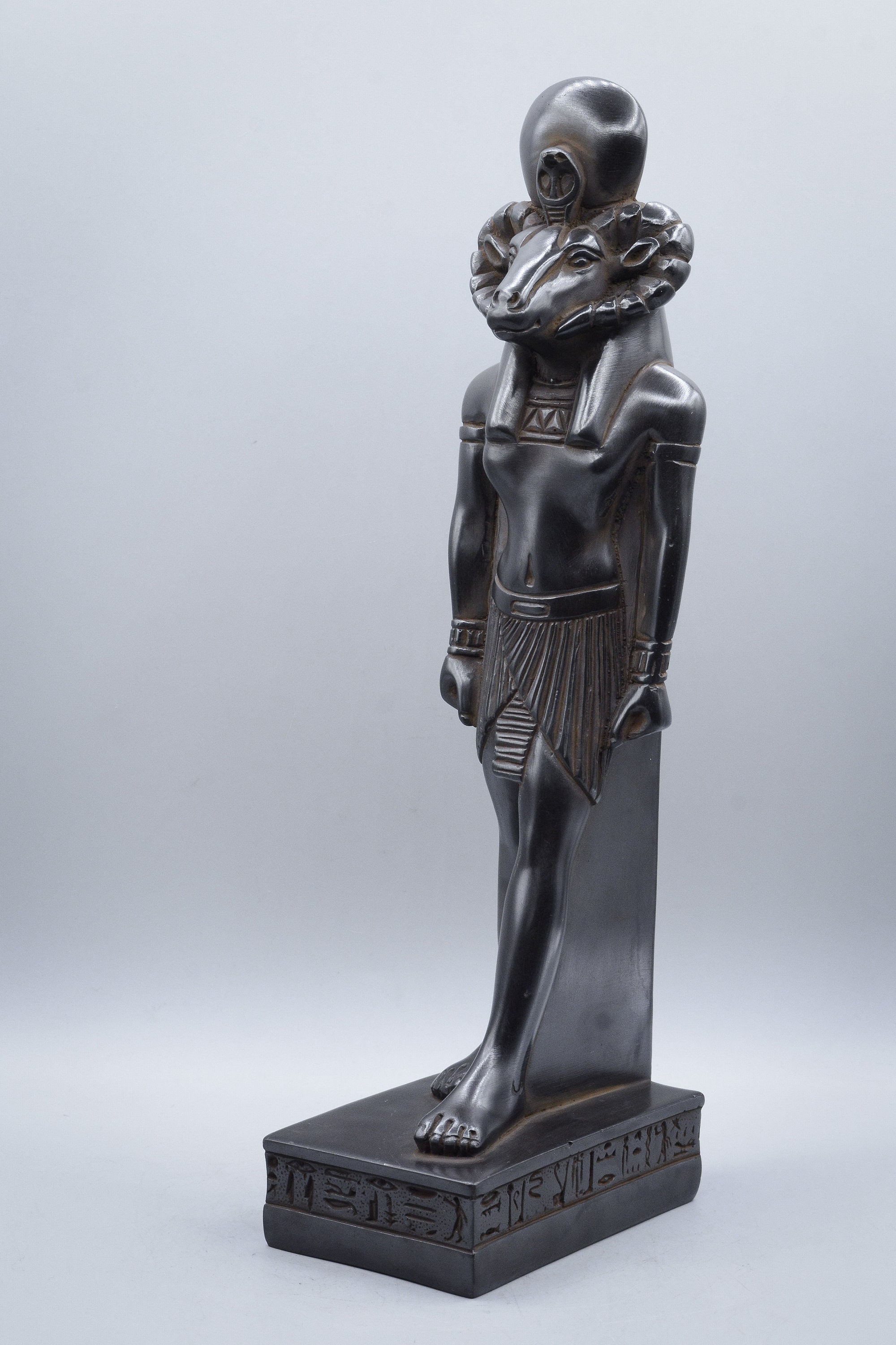 Unique Ancient Egyptian God khnum statue large solid stone | Etsy