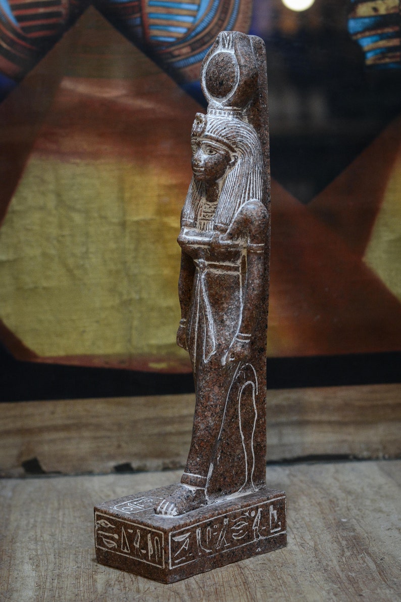 Isis Goddess Statue Sculpture Granite Stone Heavy 2 Style - Etsy
