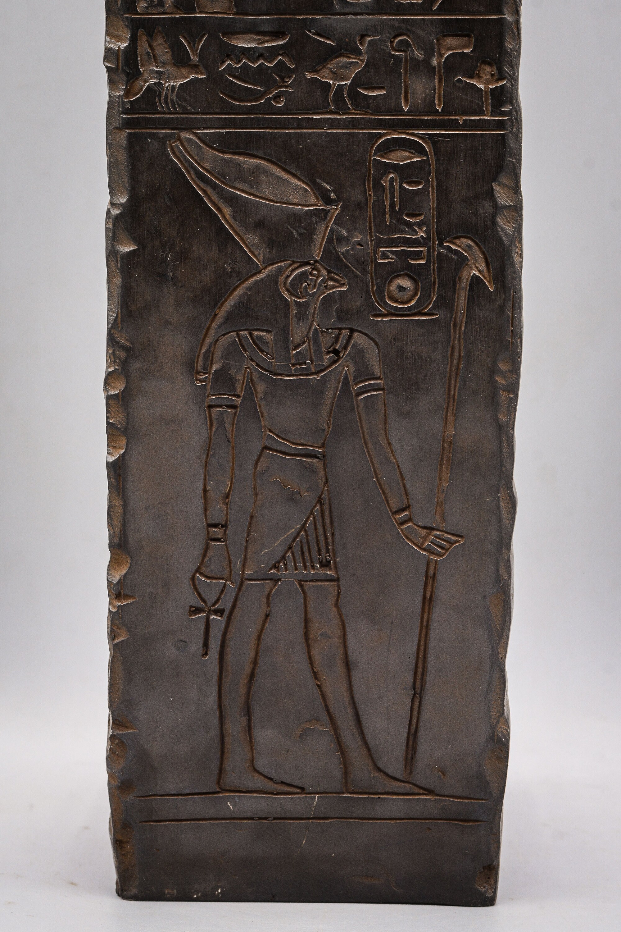 Statue Osiris Large Stela Relief Heavy Black Pharaonic - Etsy
