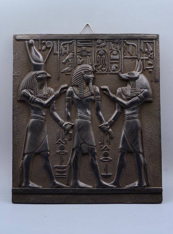Wall Hanging God Set and Horus Blessing Ramesses II temple | Etsy
