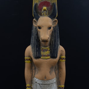 Unique Egyptian Art Heavy Statue of the Warrior God Montu, Lord of ...