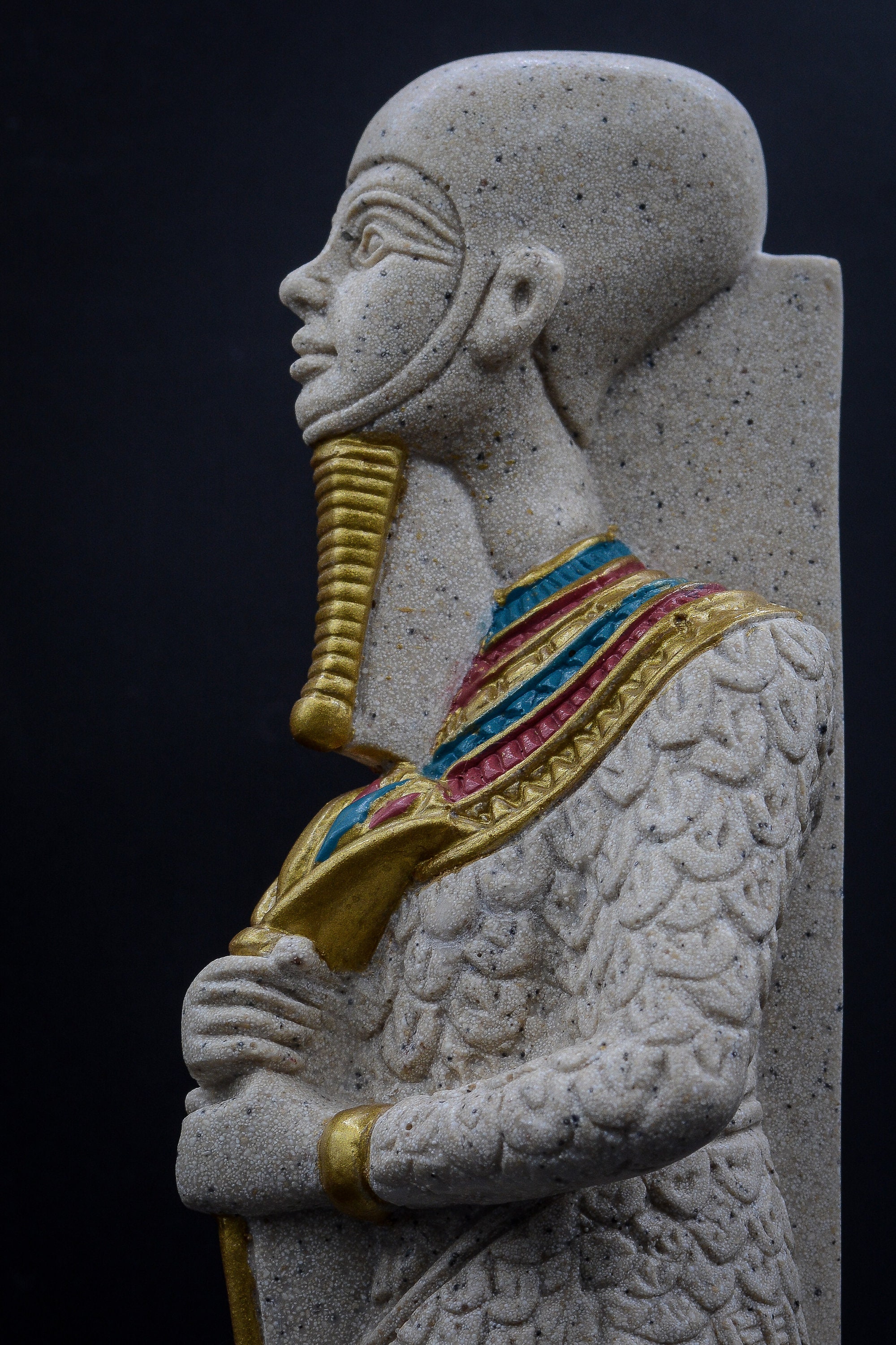 Statue of Egyptian God Ptah standing holding Was scepter | Etsy