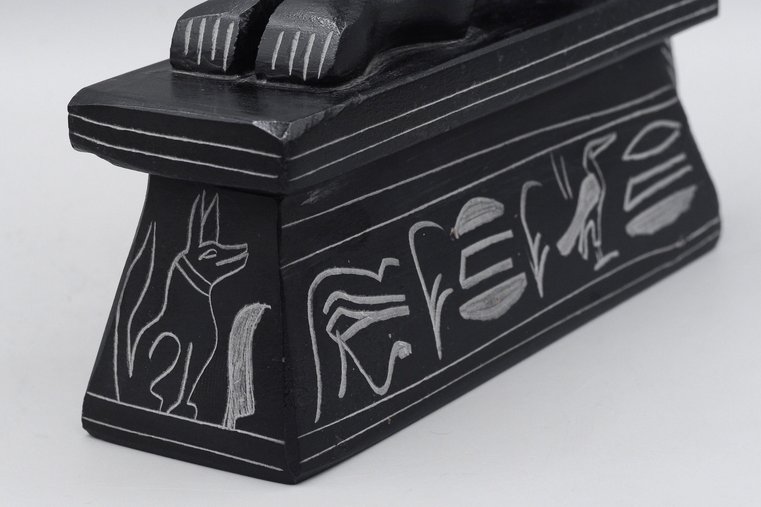 Unique Egyptian God Anubis Statue Vintage Carved Stone Made in | Etsy