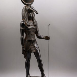 Statue Thoth God of the Moon and Wisdom Black Large Ancient Egyptian ...