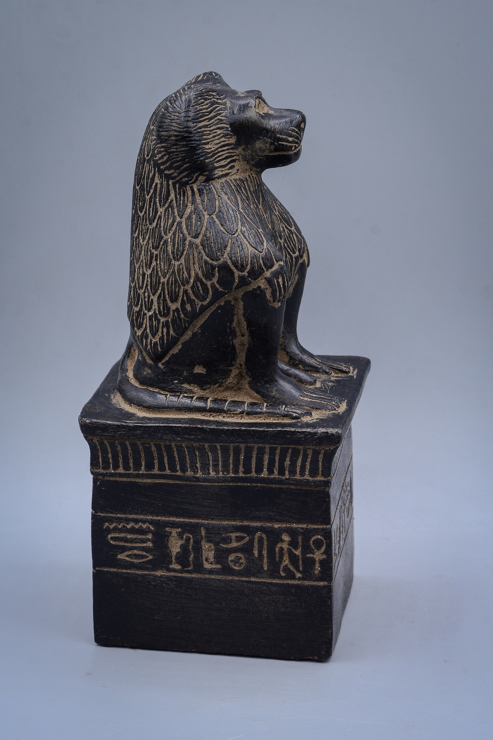 Statue of Thoth Baboon Seated Monkey (moon God Thoth) and Wisdom ...