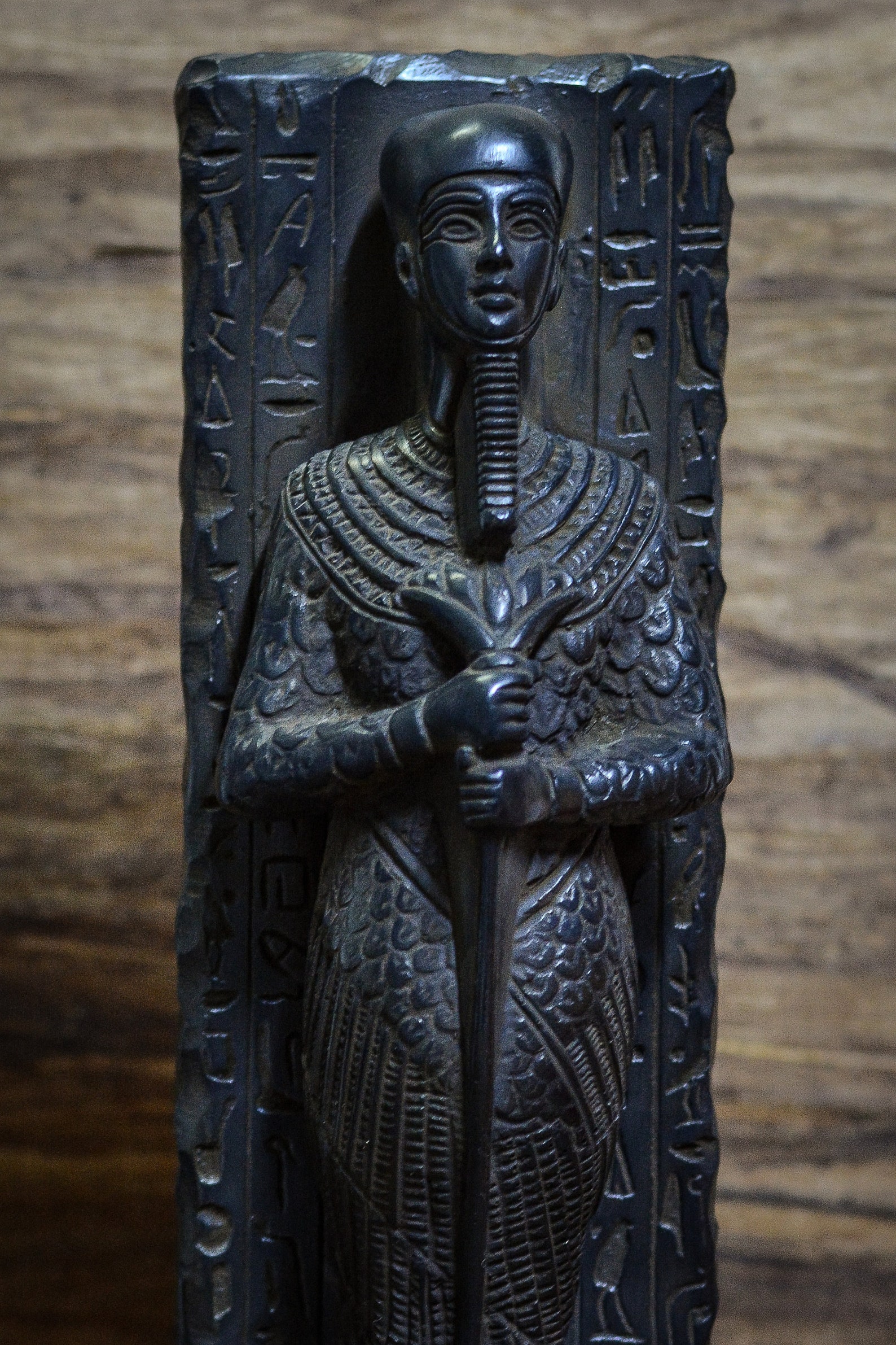 Statue of Ptah Stela Relief God Craftsmen Unique Heavy Black | Etsy