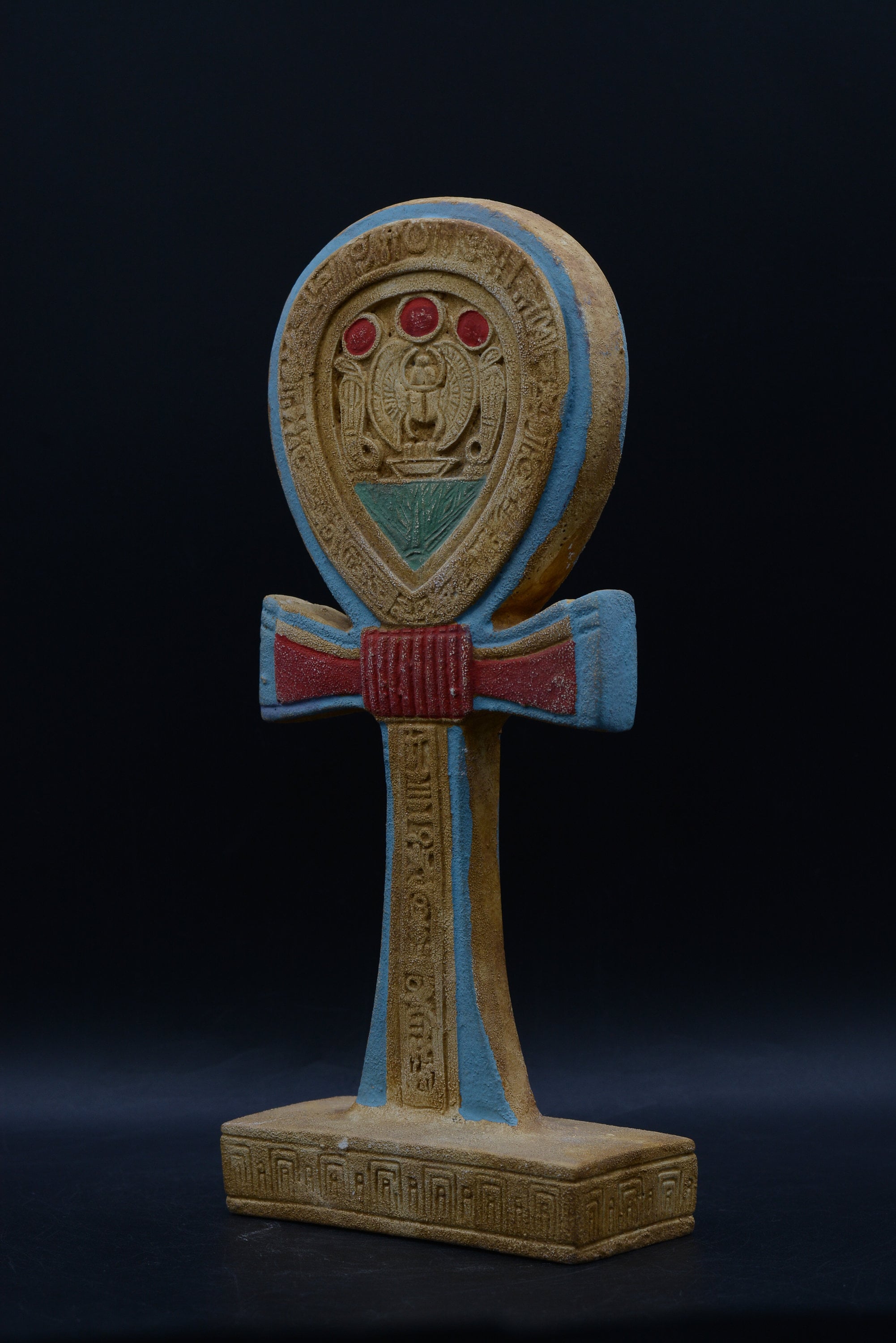 Unique the Ankh (key of Life) Symbol Hieroglyphic With Scarab Winged ...