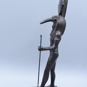 Thoth Statue God of Knowledge Black Figurine 2 Size Egyptian Art Made ...