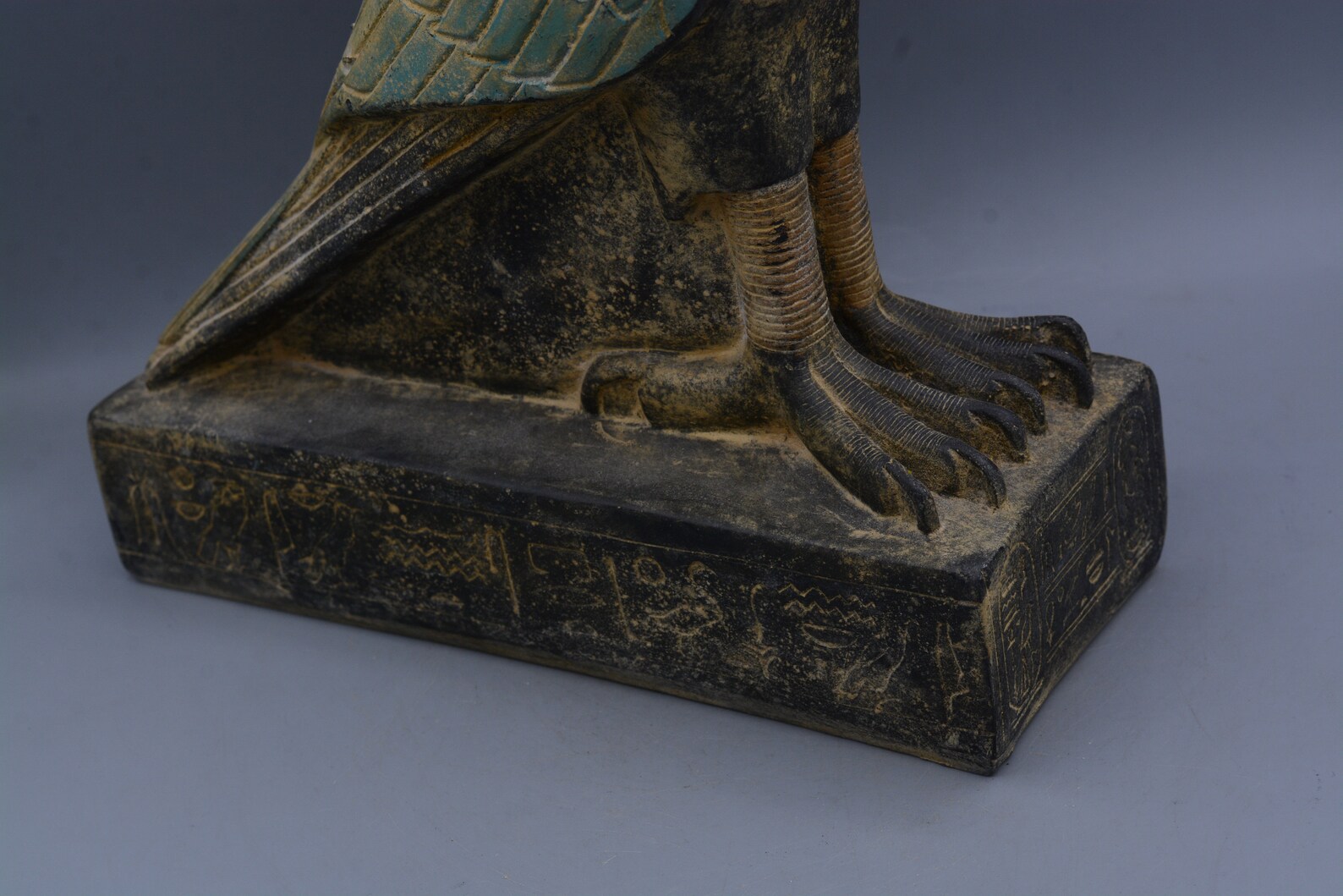 Statue Horus Falcon Bird Headed God of Sky Unique Art Sculpture Black ...